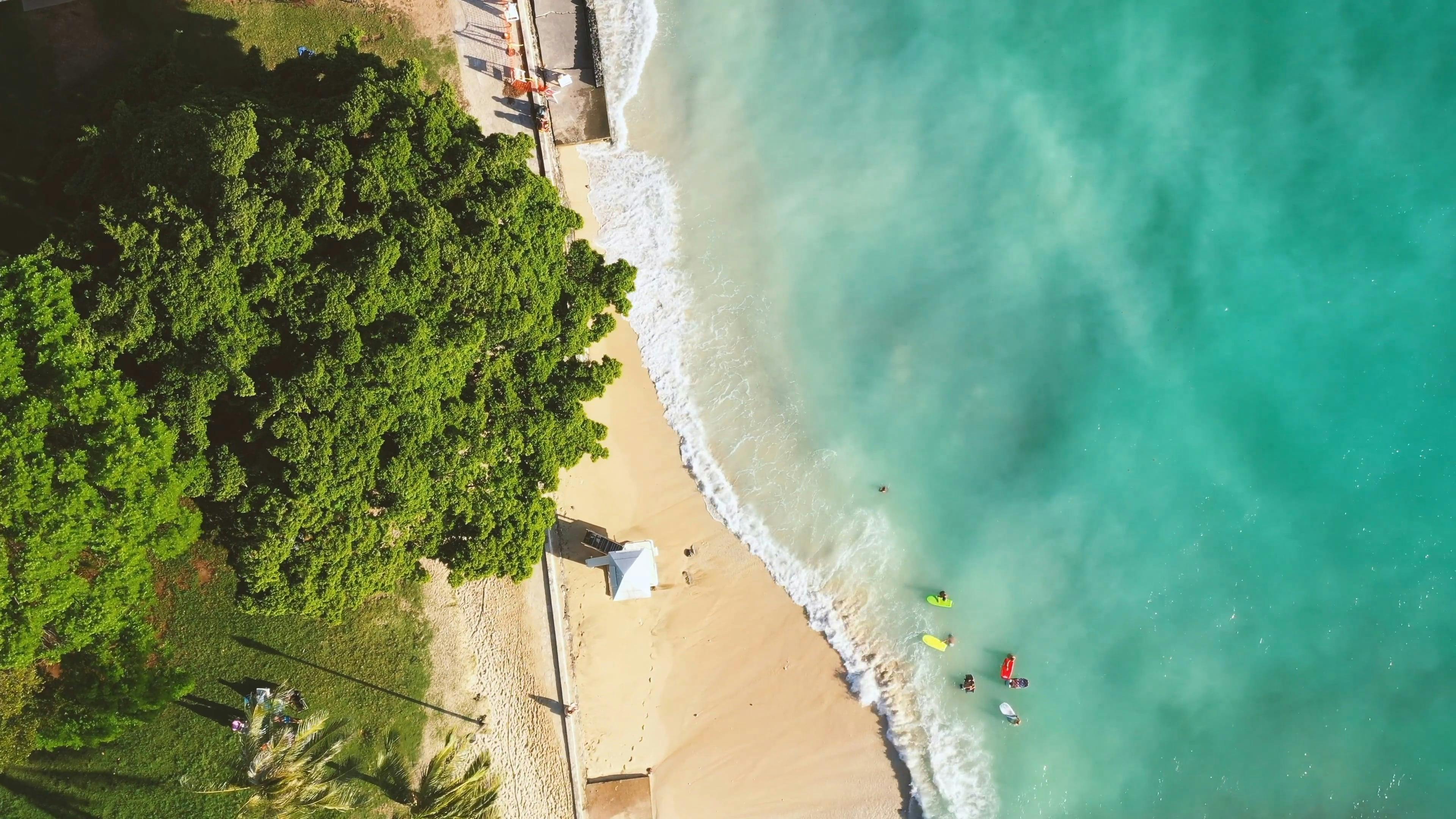 Sea Waves Kissing The Beach Shore Free Stock Video Footage, Royalty ...