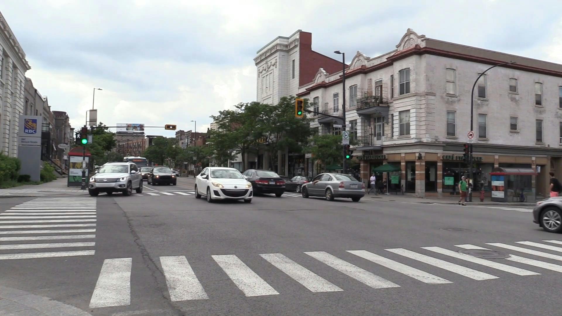 Traffic Flow In An Intersection Free Stock Video Footage, Royalty-Free ...