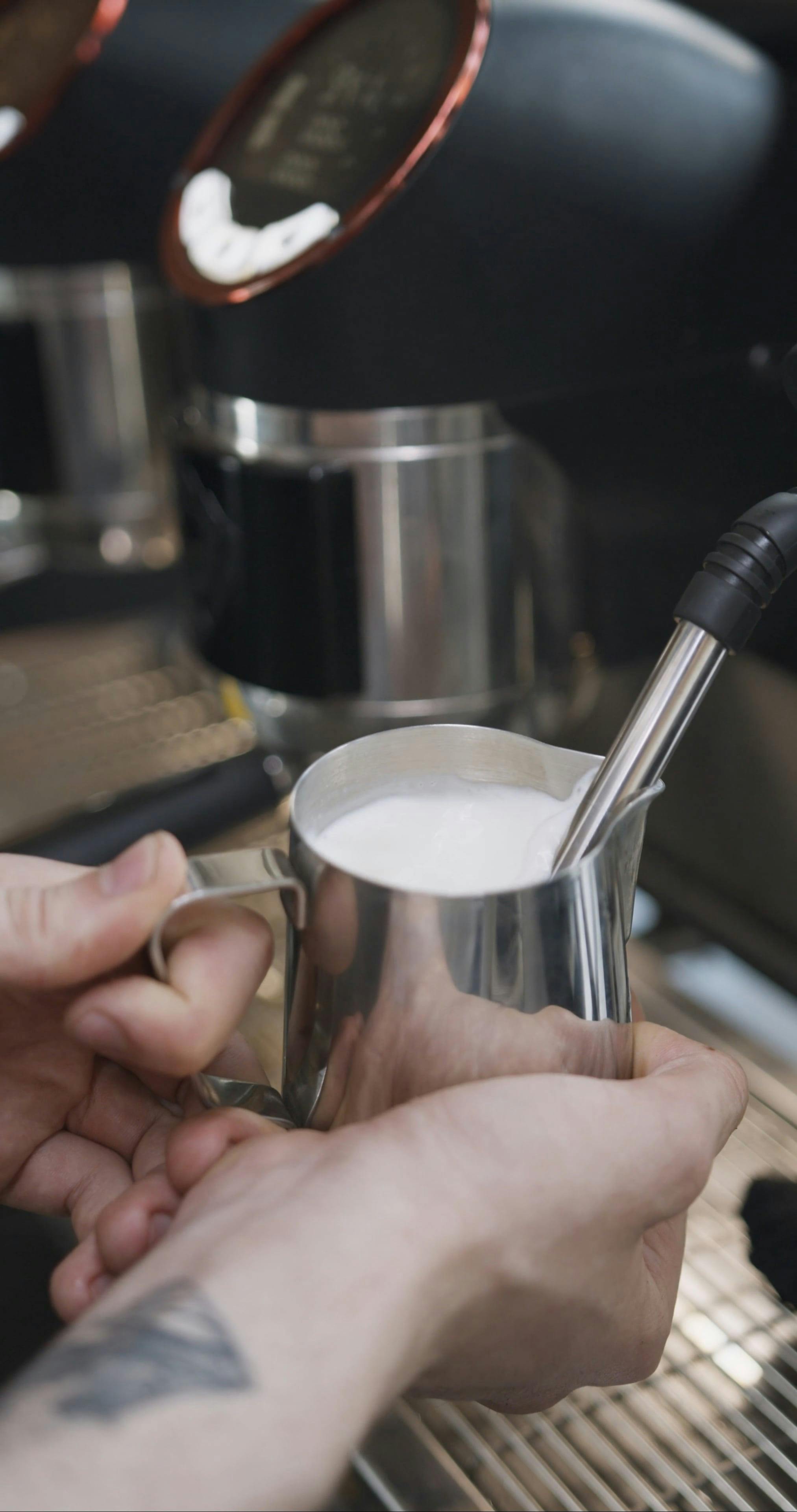 A person is making coffee in a coffee machine Free Stock Video Footage ...
