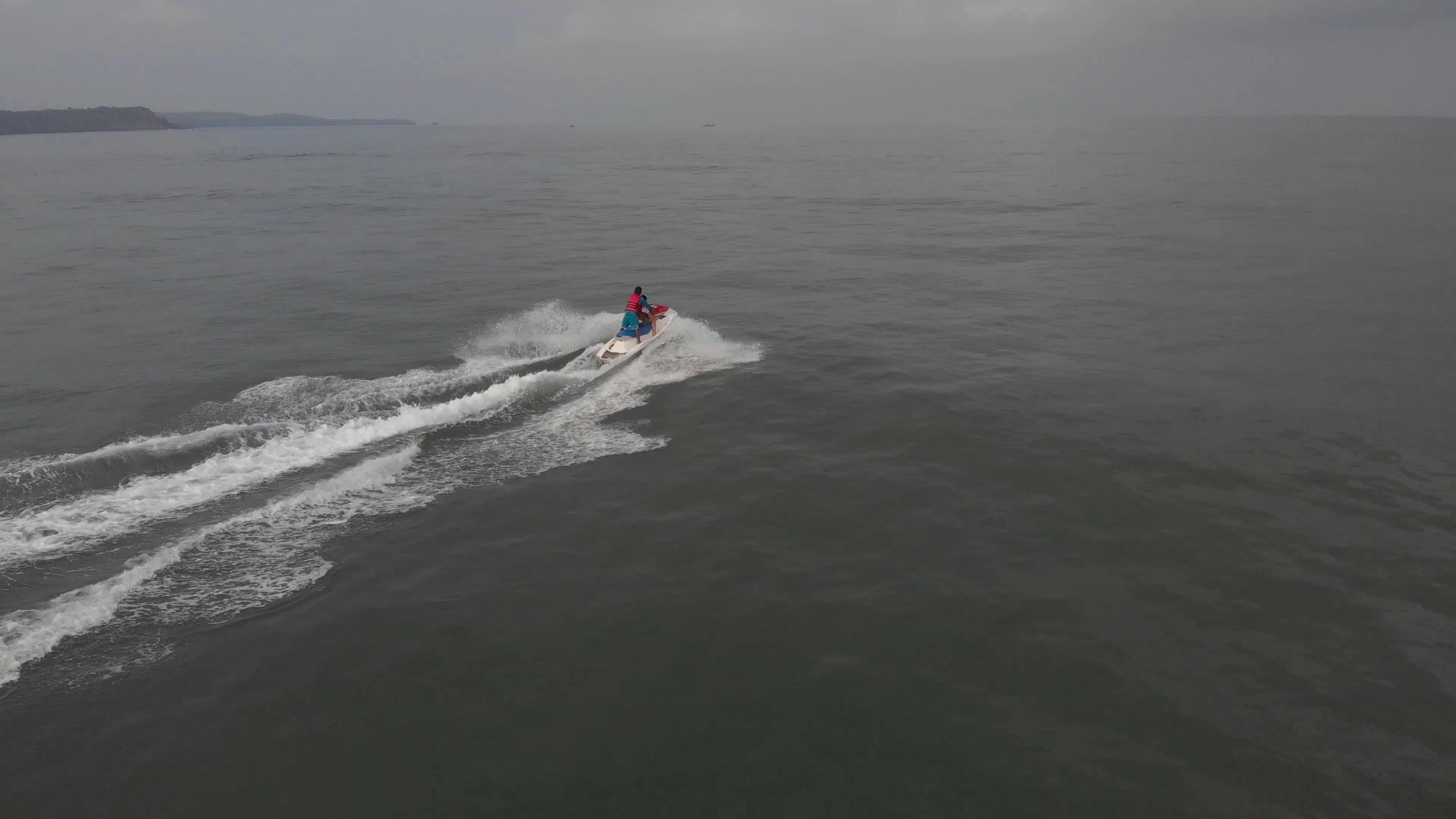 Woman Riding In A Jet Ski · Free Stock Video