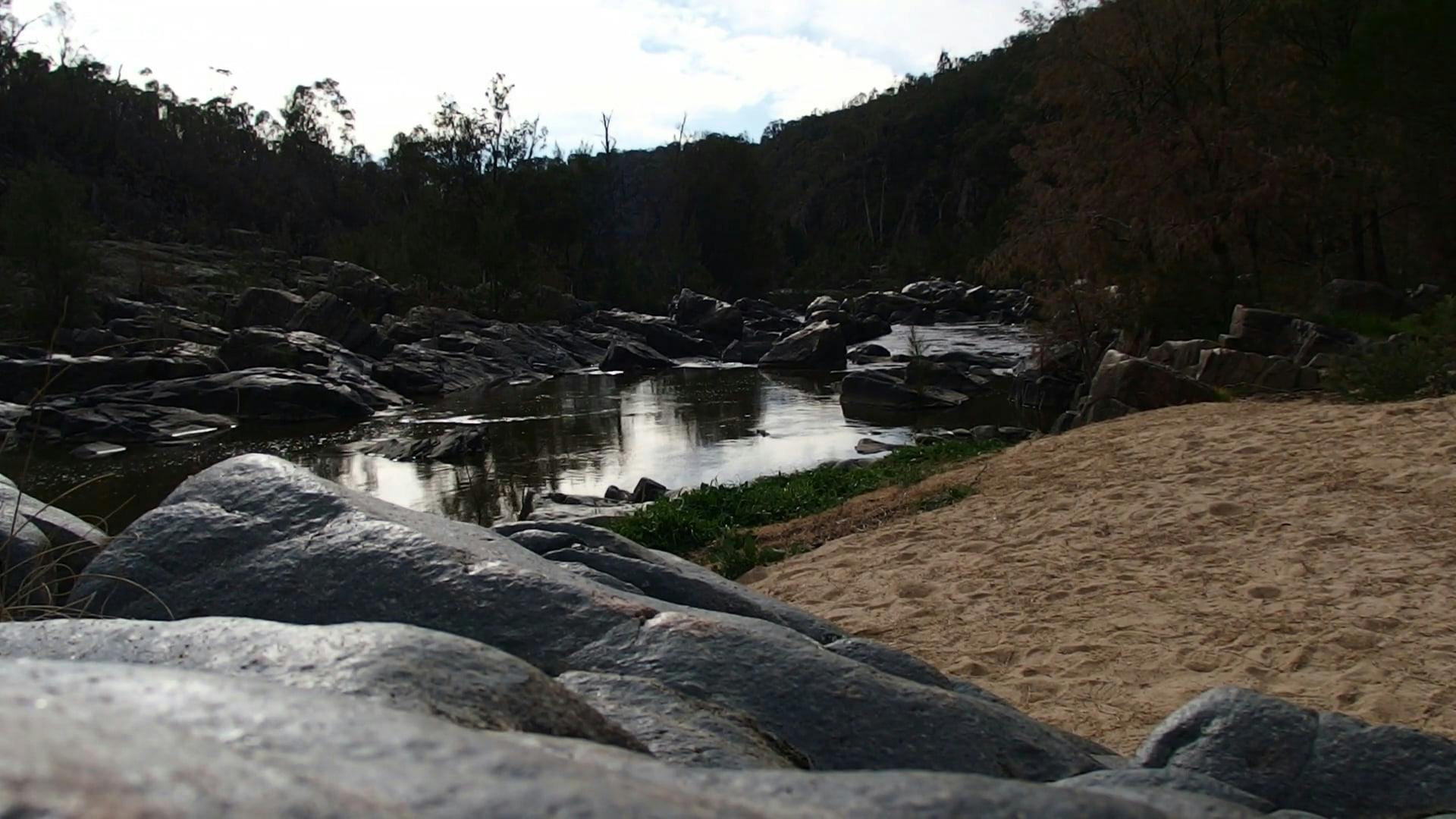 The Blue Water Of A Deep River · Free Stock Video