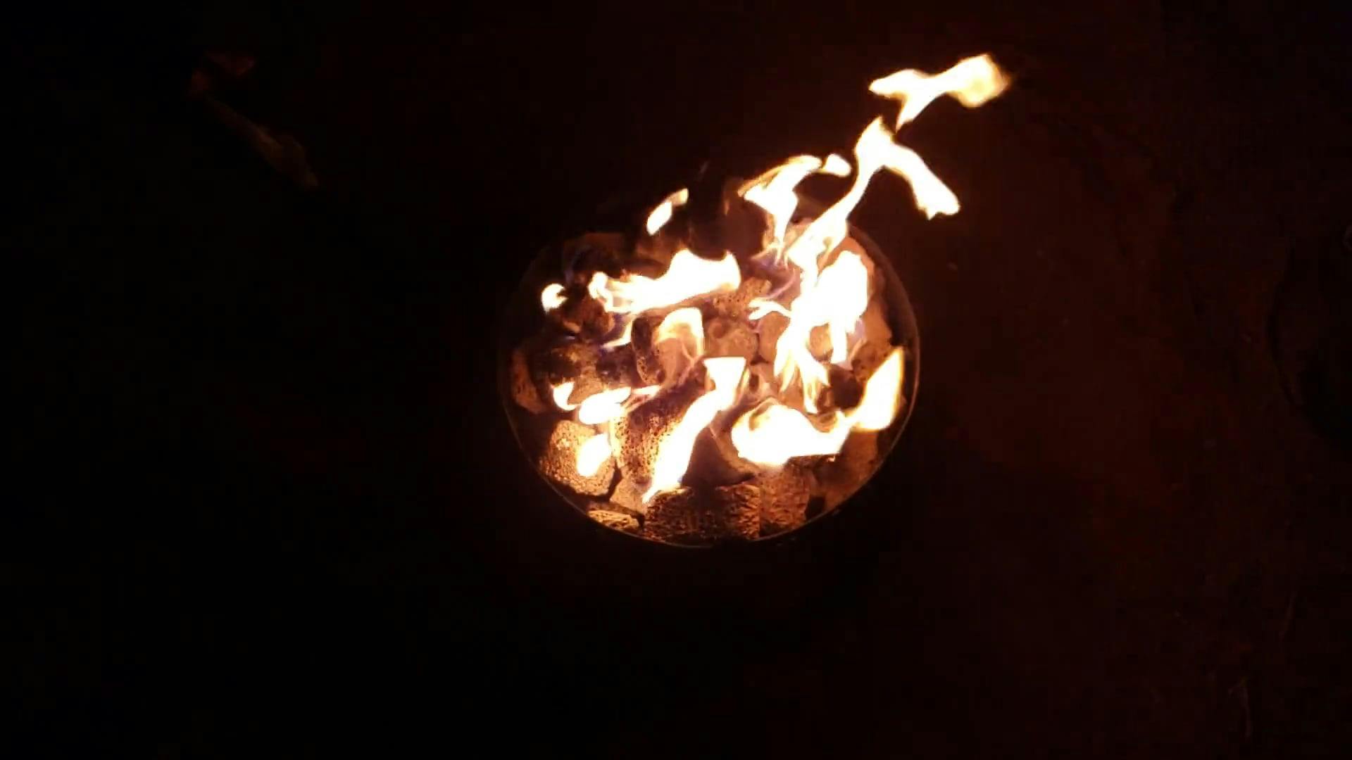 Campfire Lighting Up The Darkness Of The Night · Free Stock Video