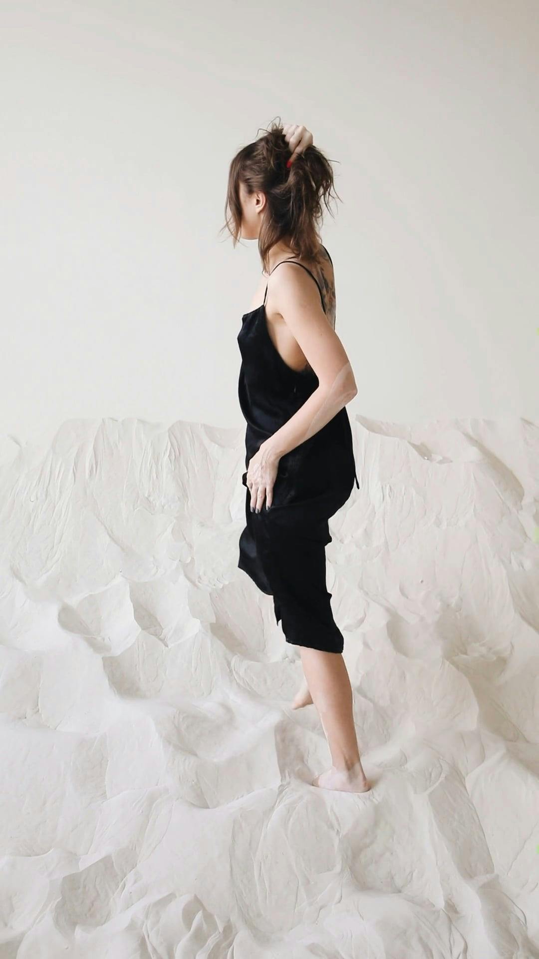 A Woman Baring Skin For An Artwork Free Stock Video Footage, Royalty ...