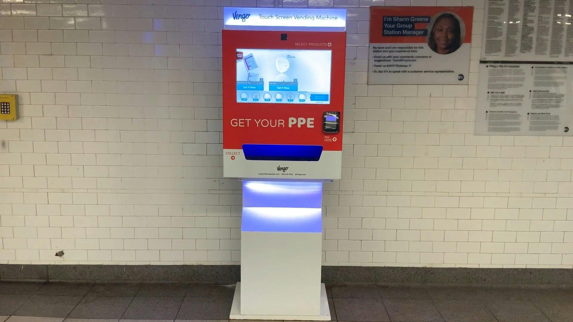 A Vending Machine Selling Personal Protective Equipment · Free Stock Video