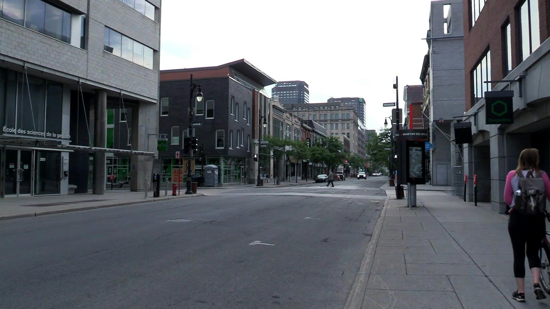 An Almost Empty Street In A City Free Stock Video Footage, Royalty-Free ...
