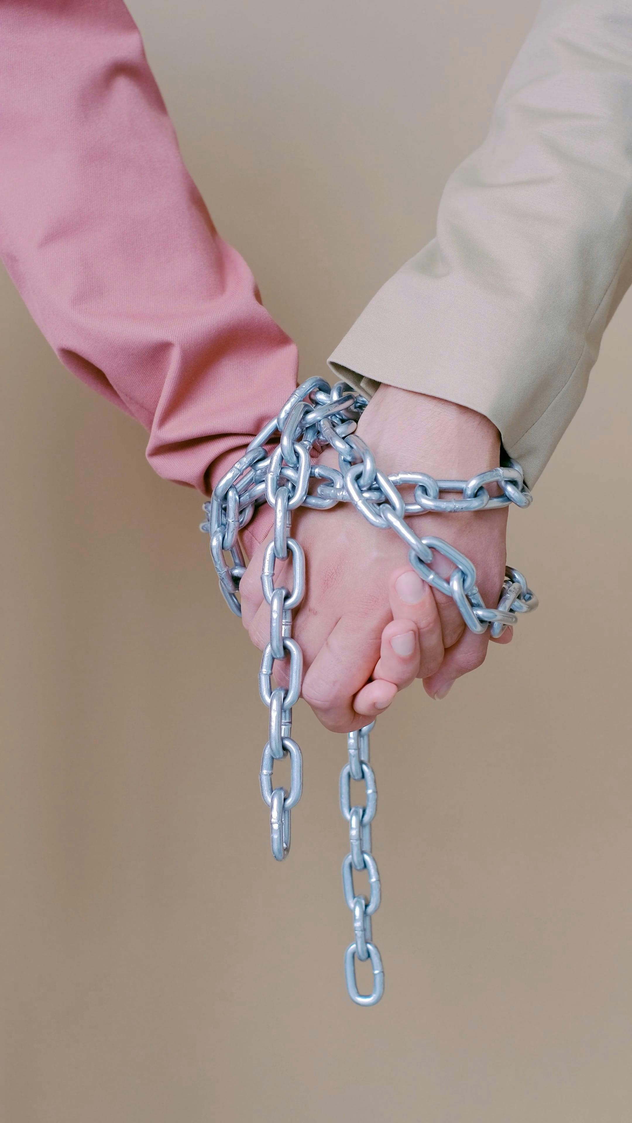 People Holding Hands Chained Together · Free Stock Video