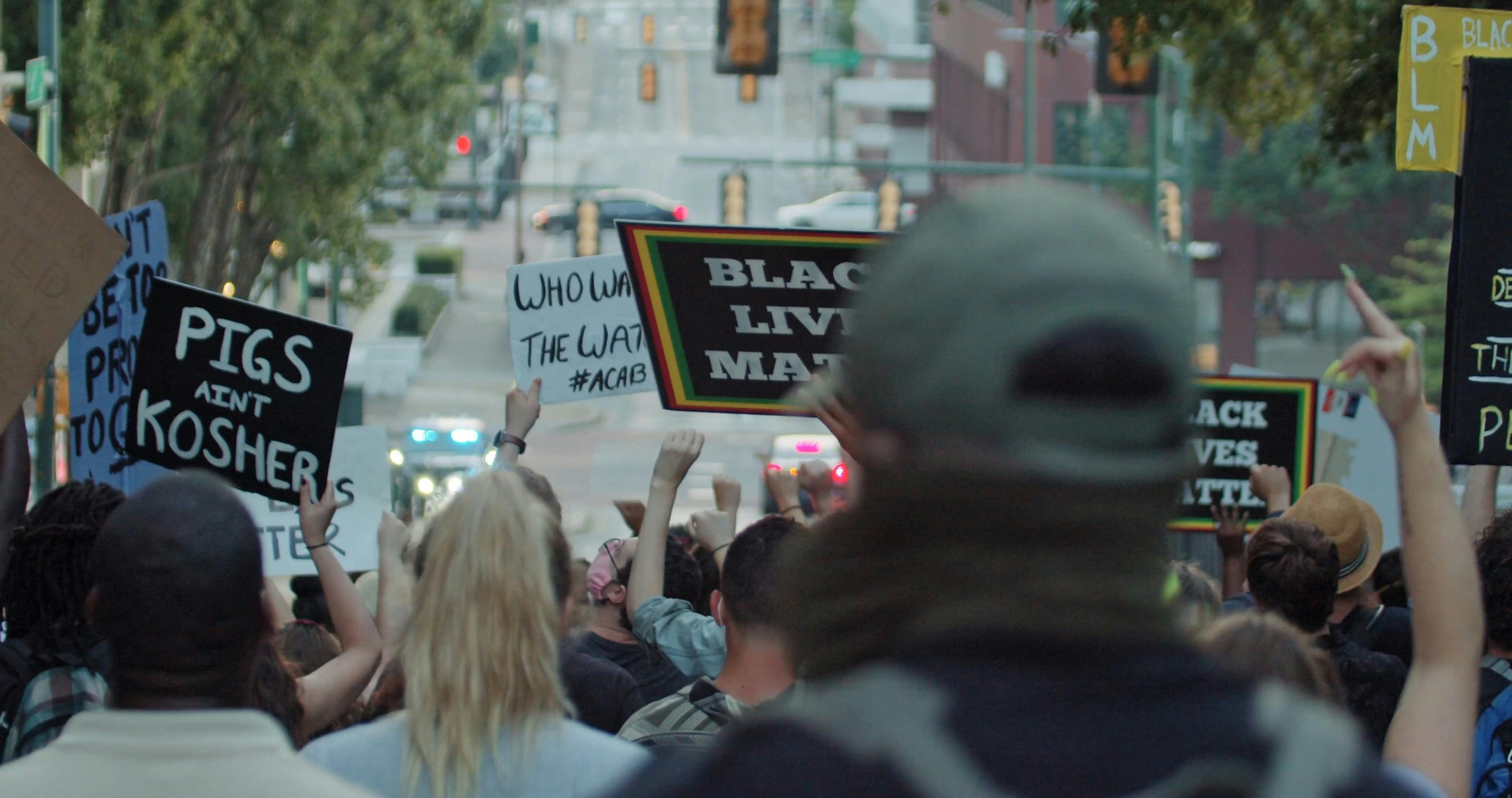 People Protesting and Holding Placards Free Stock Video Footage ...