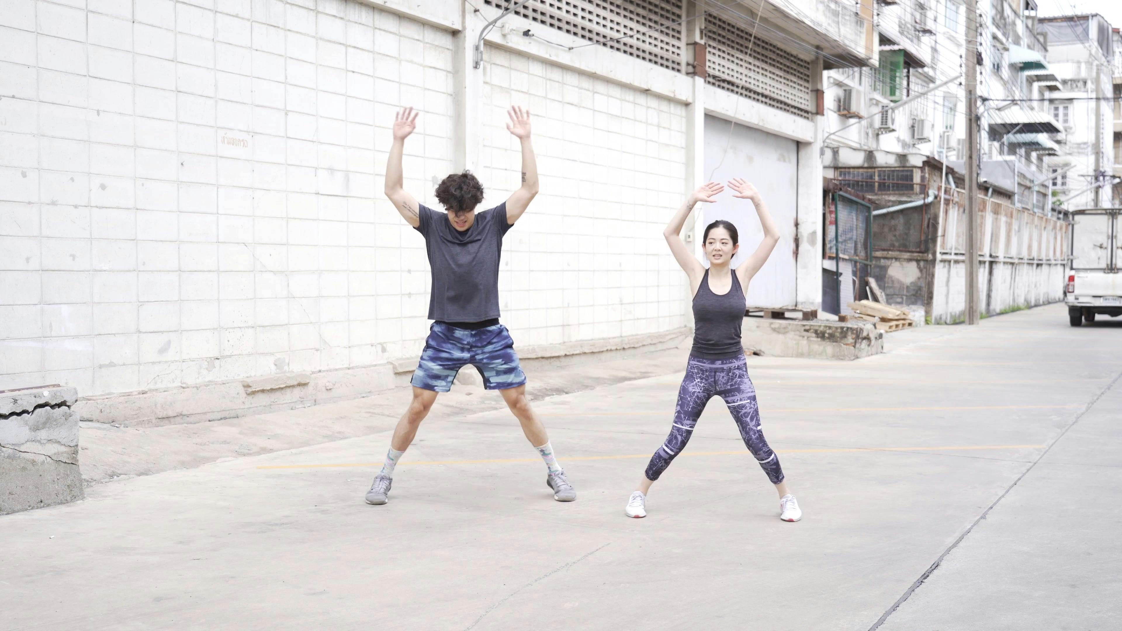 Couple Doing Exercise Together · Free Stock Video