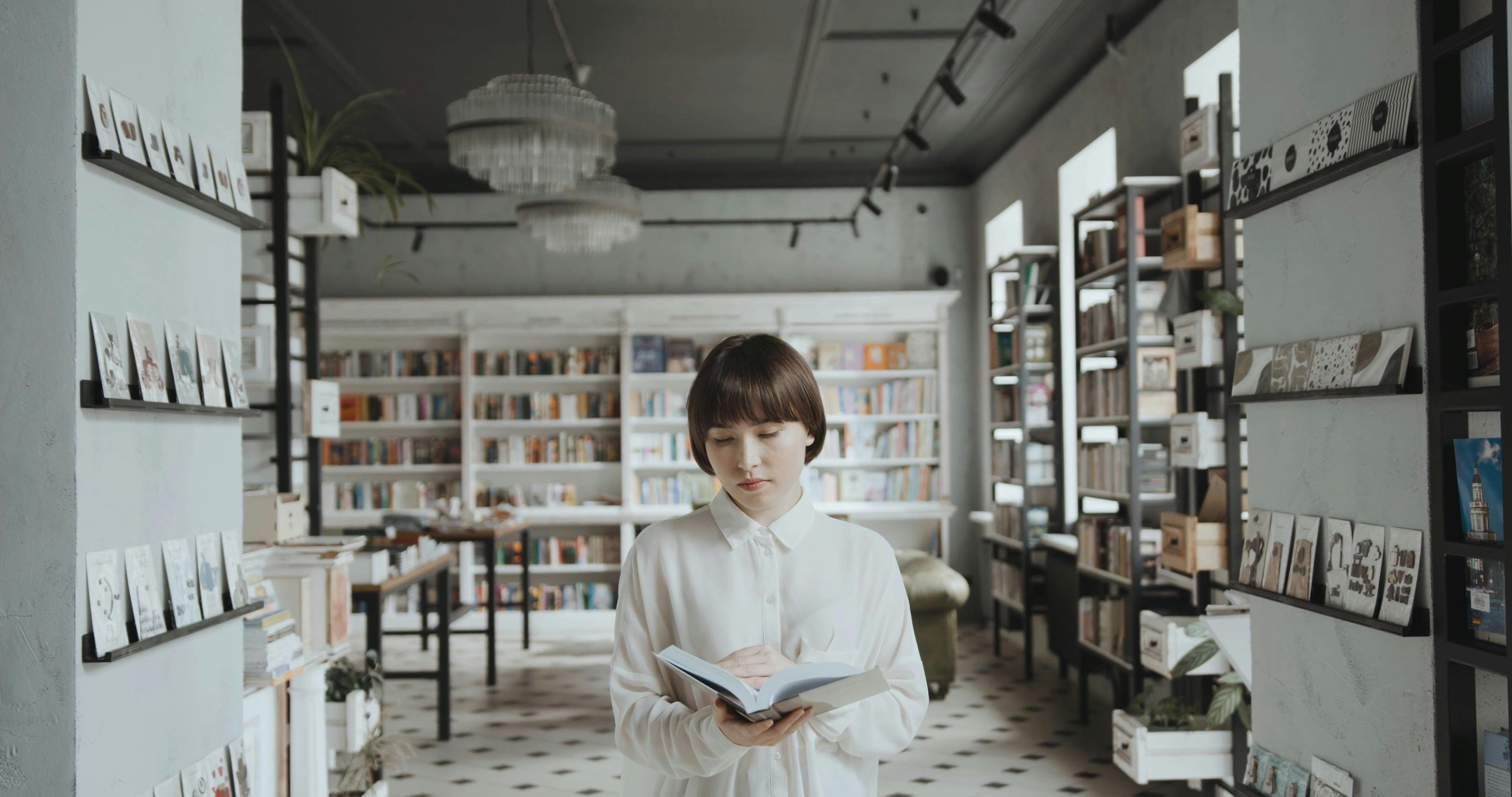 Woman Reading A Book Free Stock Video Footage, Royalty-Free 4K & HD ...