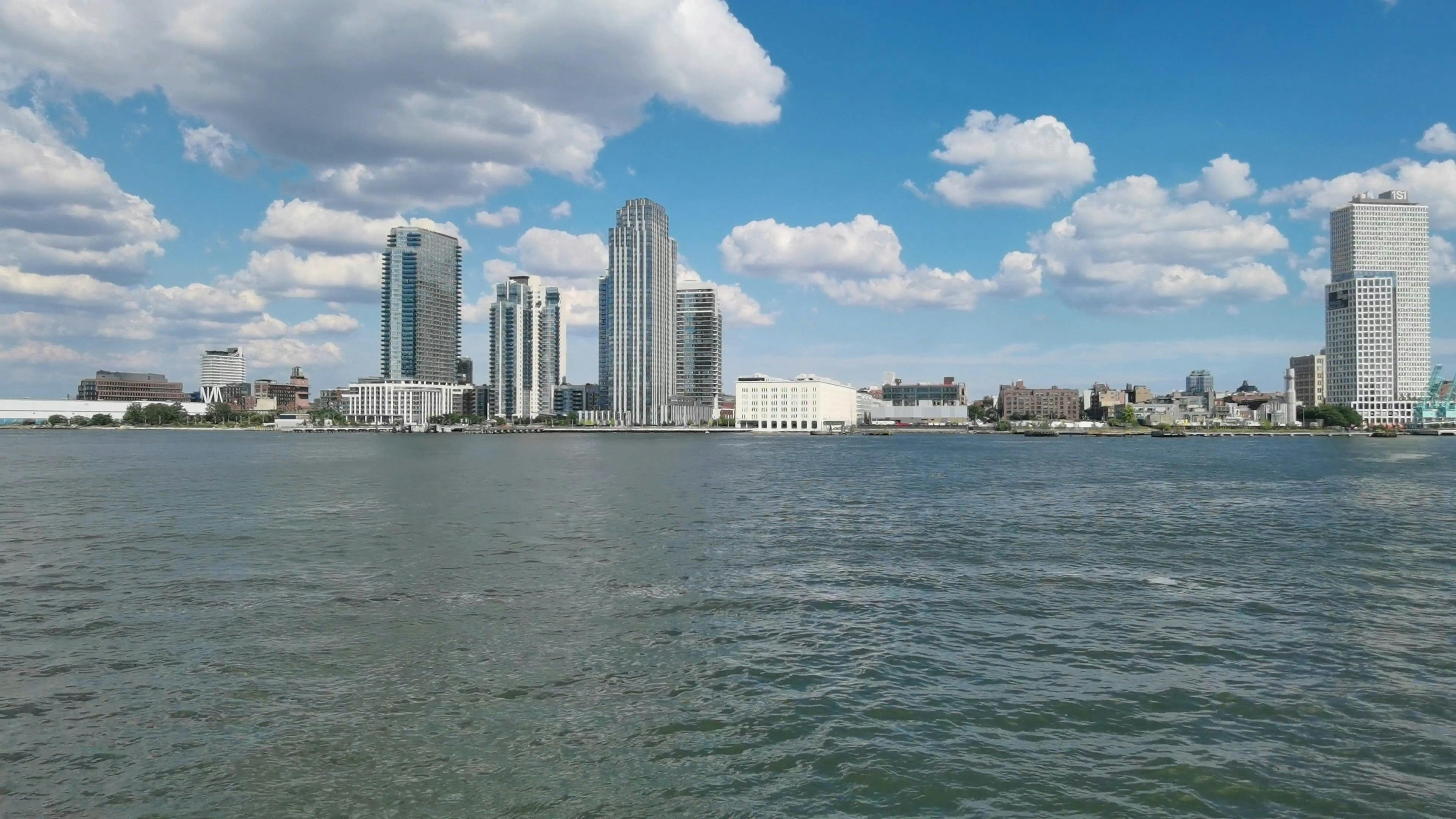 Scenic View of a City at the Shore Free Stock Video Footage, Royalty ...