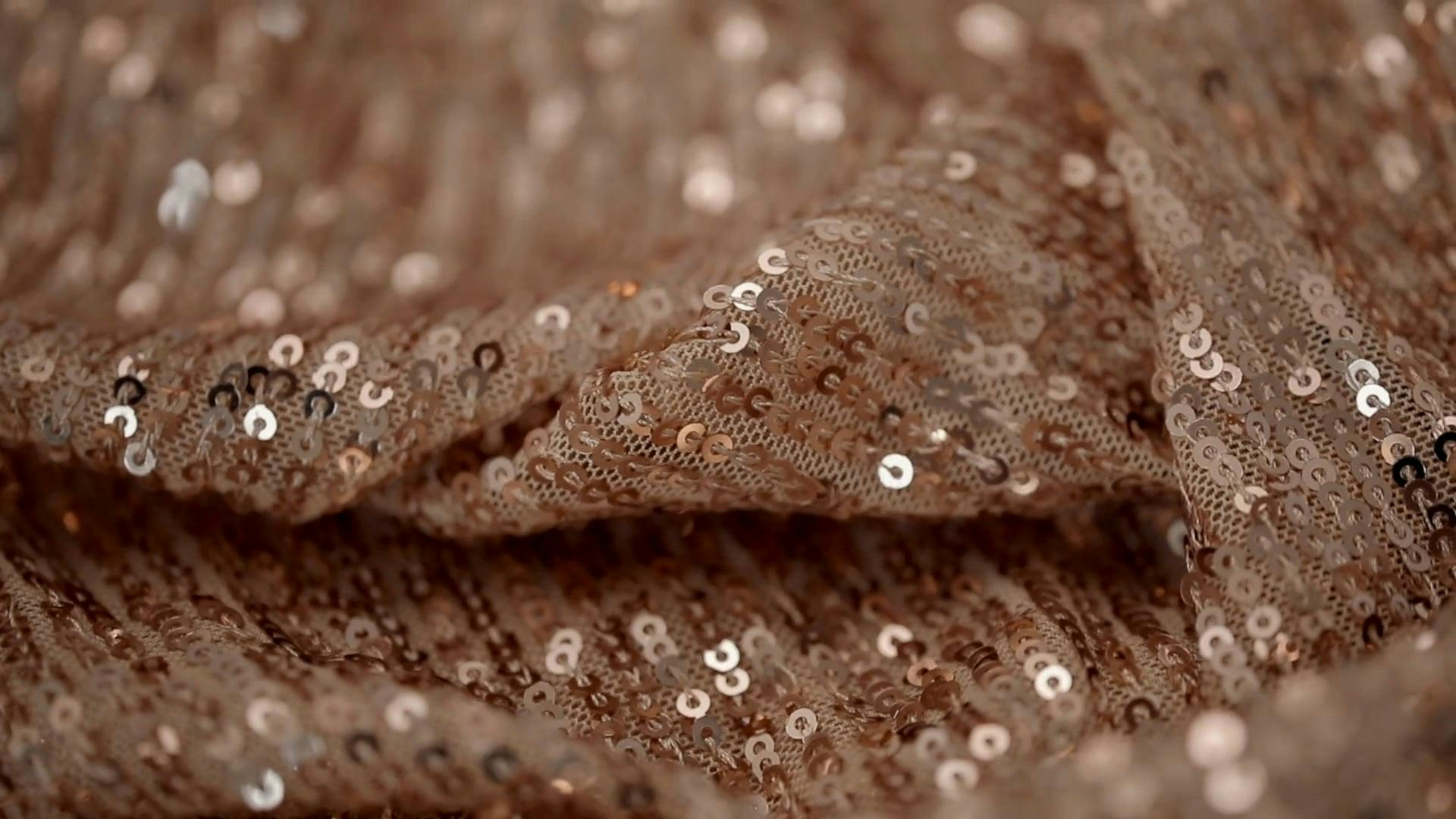 Close Up View of a Fabric with Sequins · Free Stock Video
