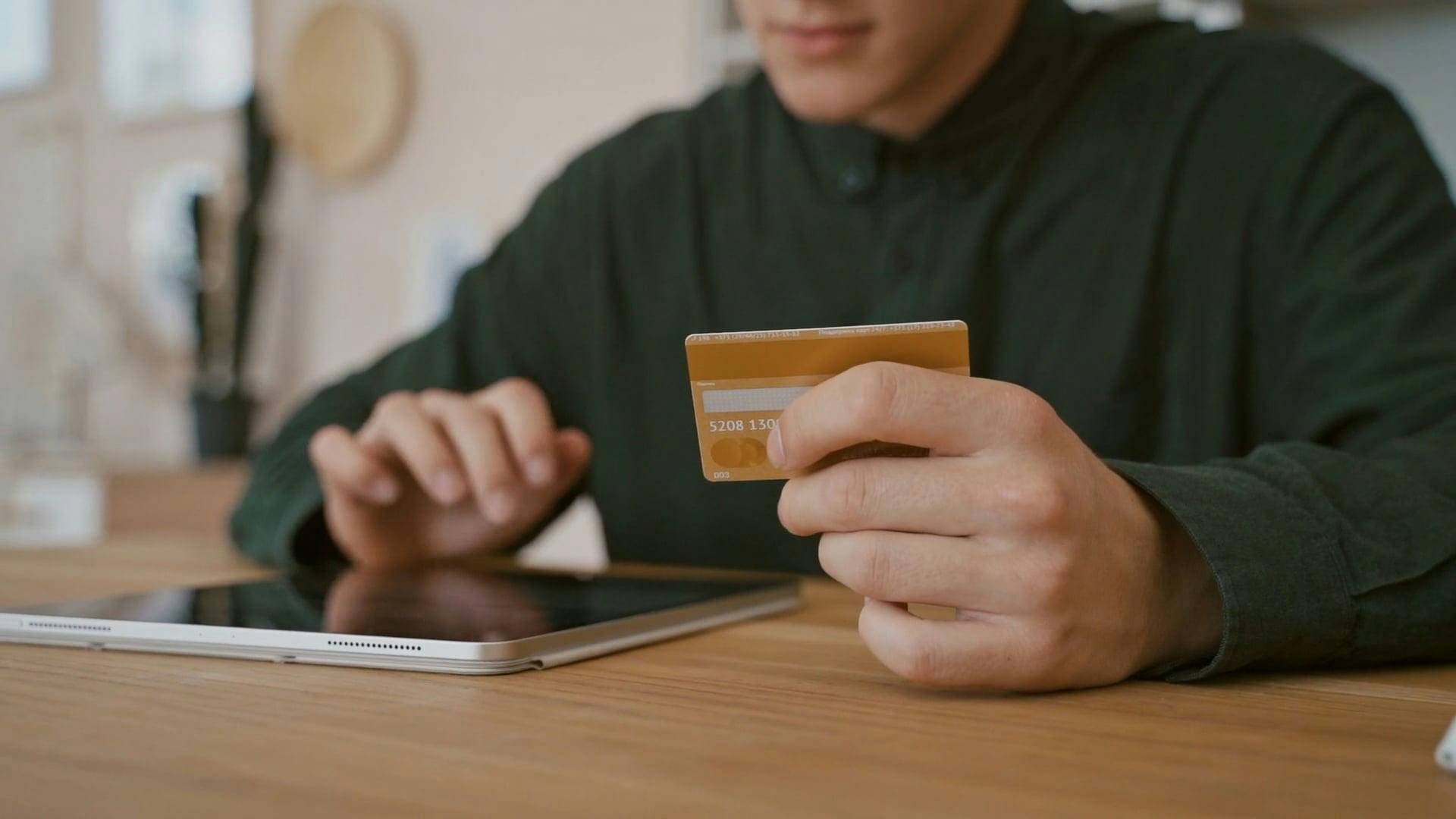 Person Doing a Online Transaction · Free Stock Video