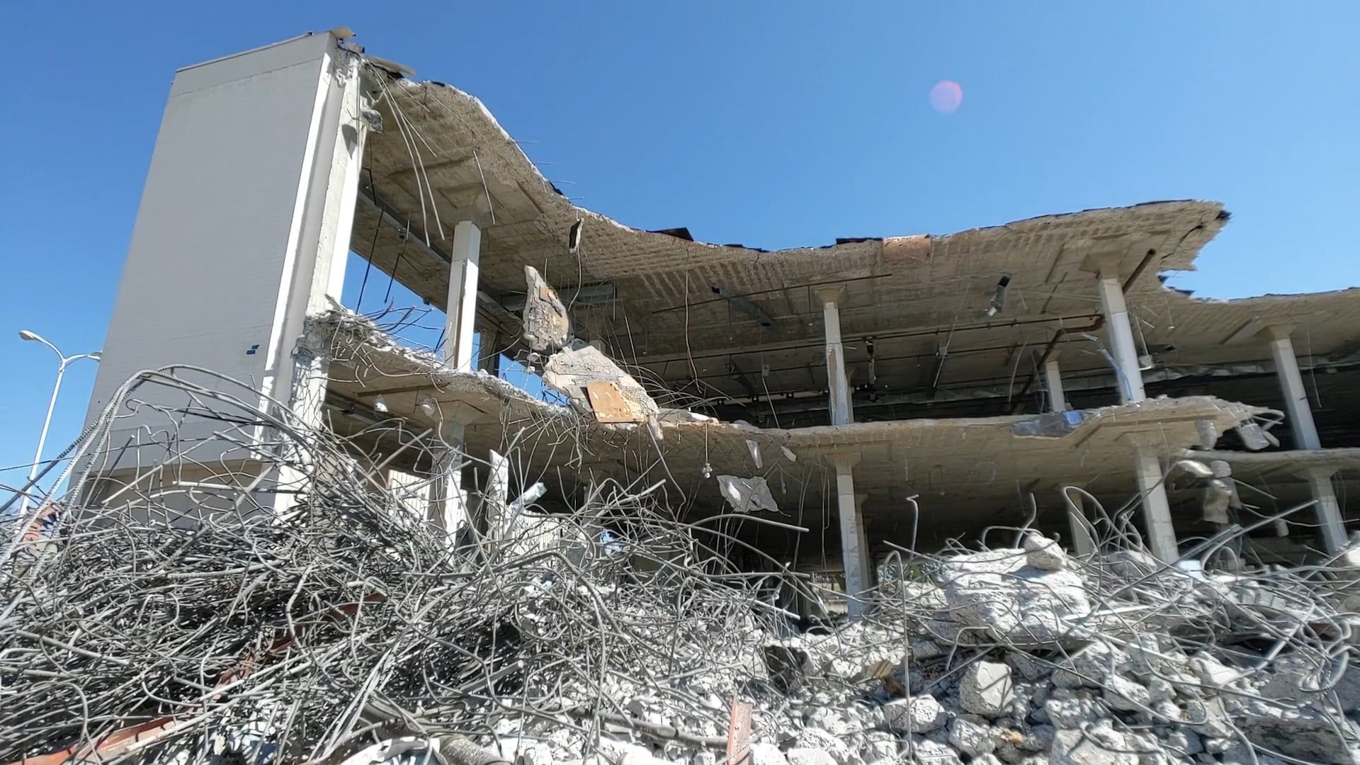 Debris from a Torn Down Building Free Stock Video Footage, Royalty-Free ...