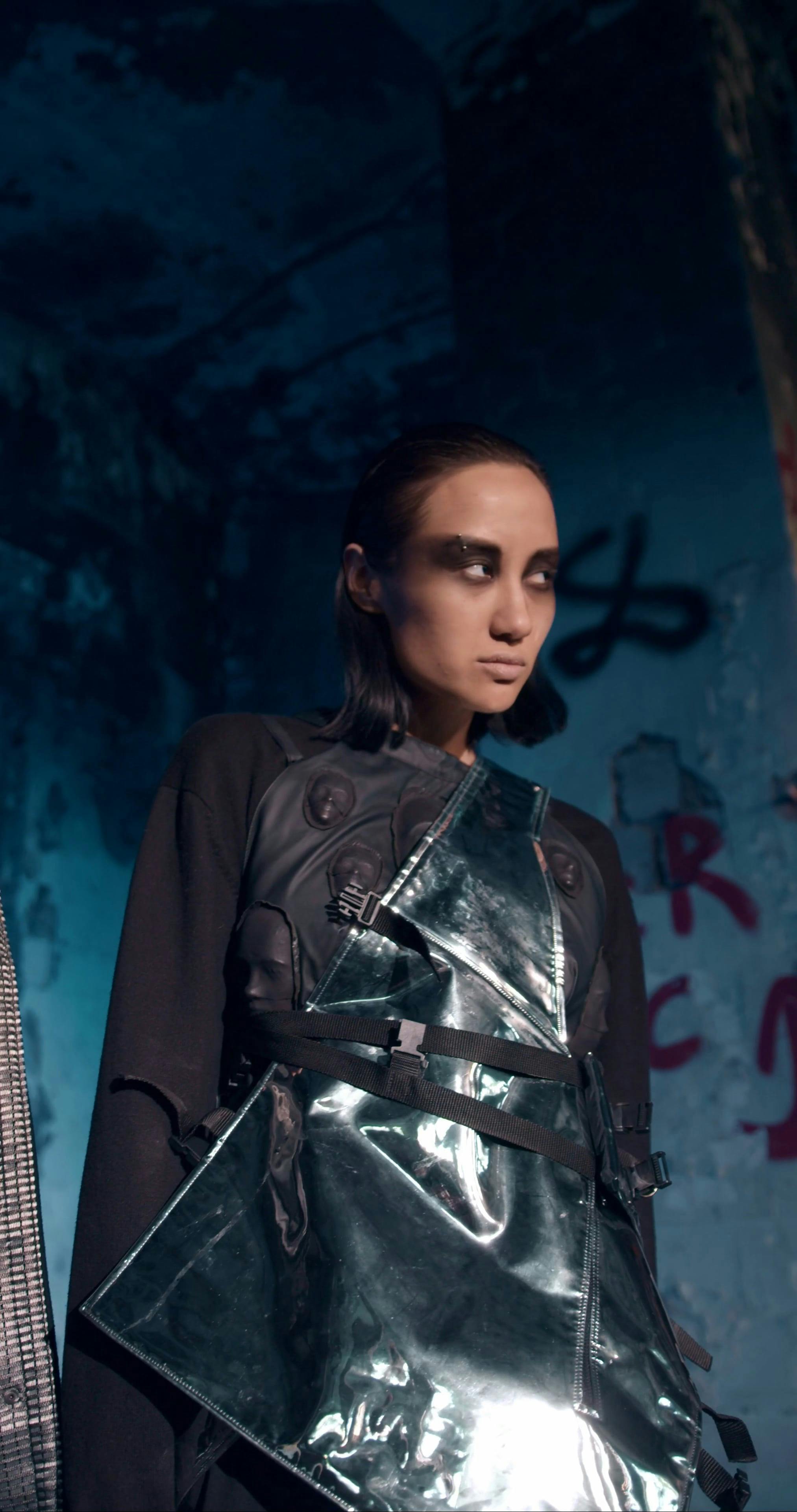 Alternative Woman Holding a Neon Bar Free Stock Video Footage, Royalty ...