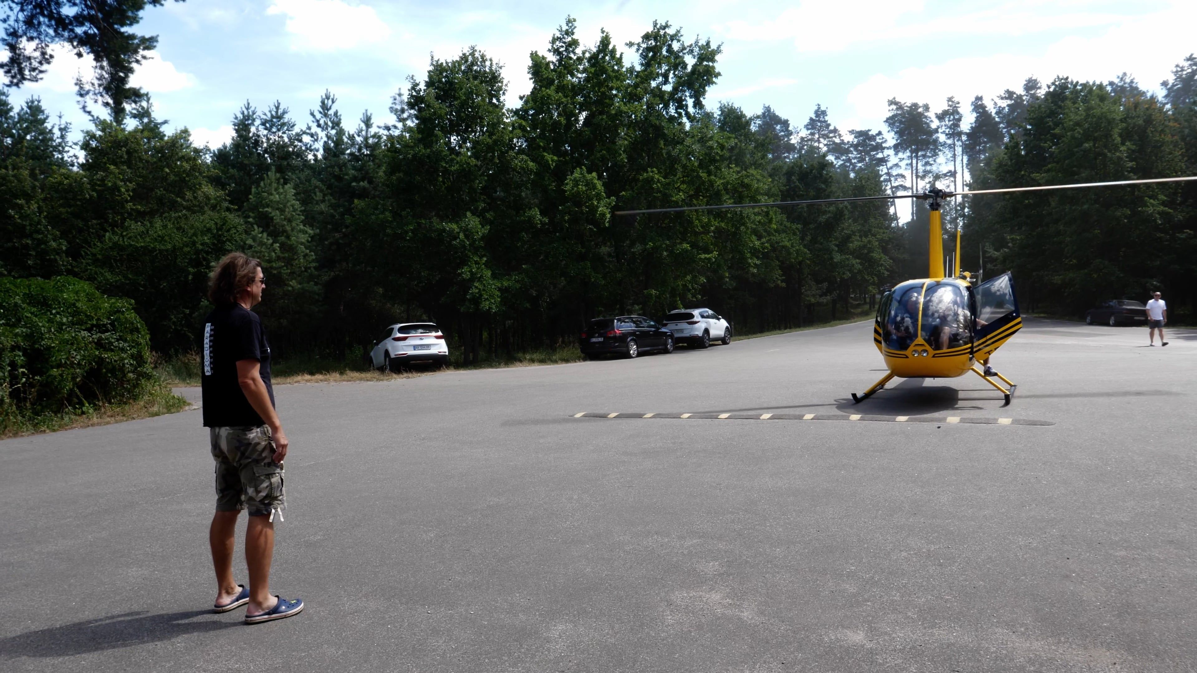 A Pilot Getting Out of a Helicopter · Free Stock Video