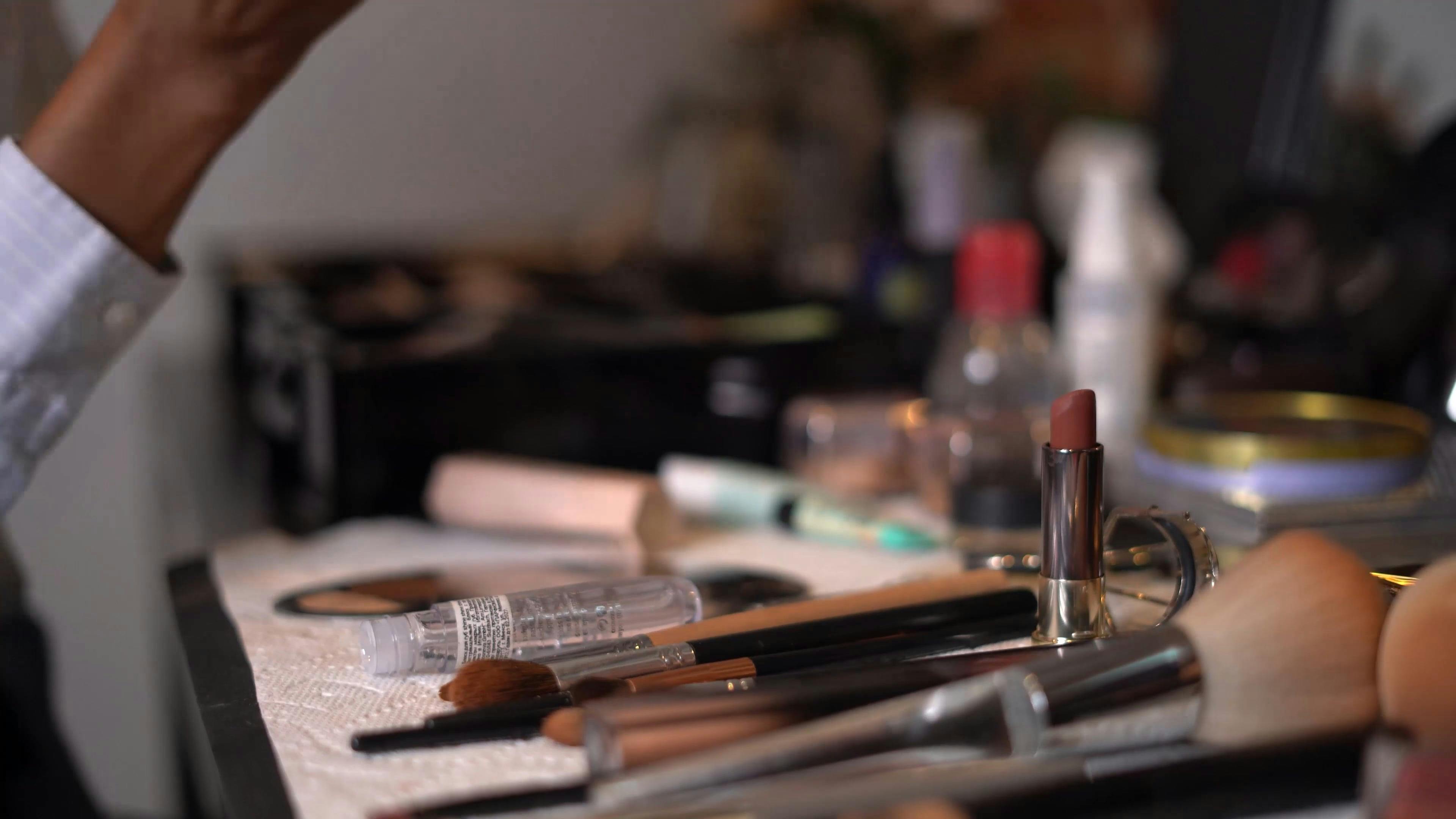 A Makeup Artist Applying Makeup on a Woman · Free Stock Video