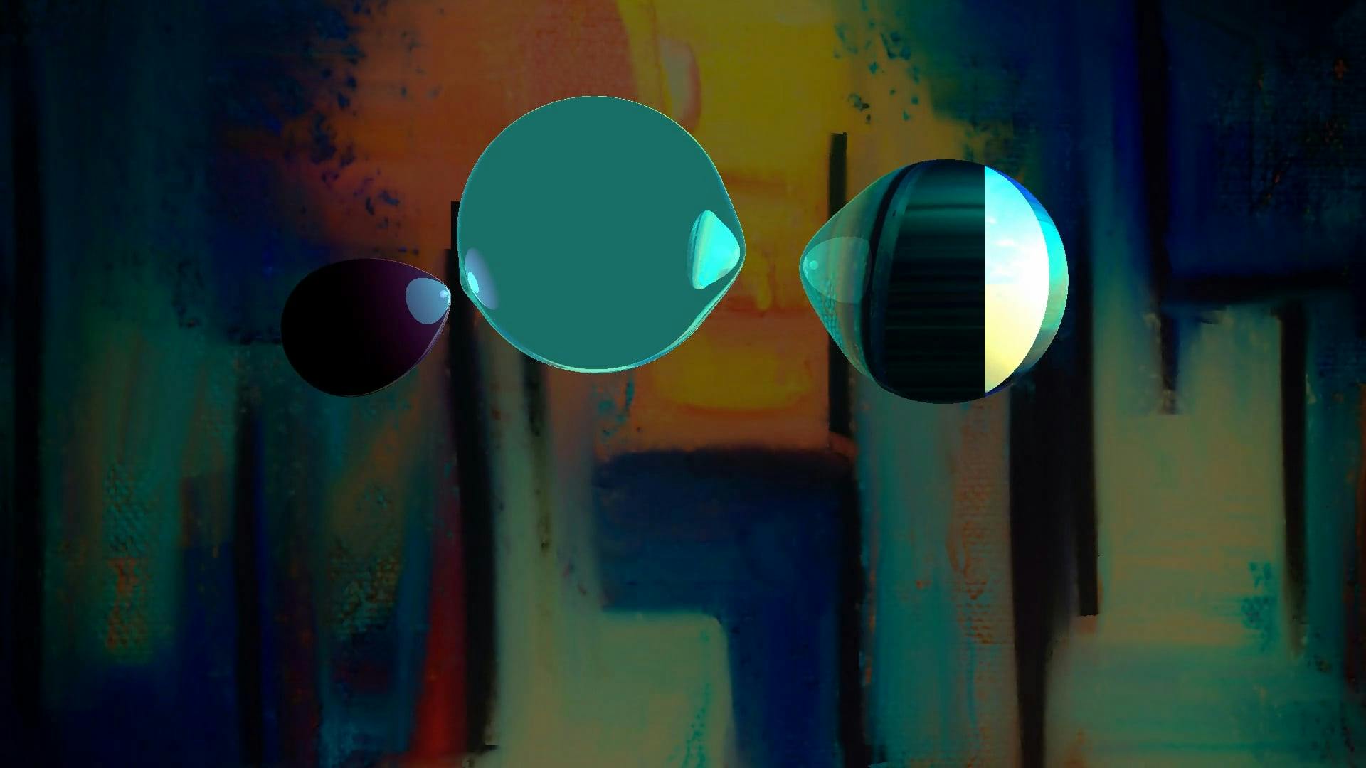 Digital Projection Of Neon Abstract Geometrical Line Of A Communication ...