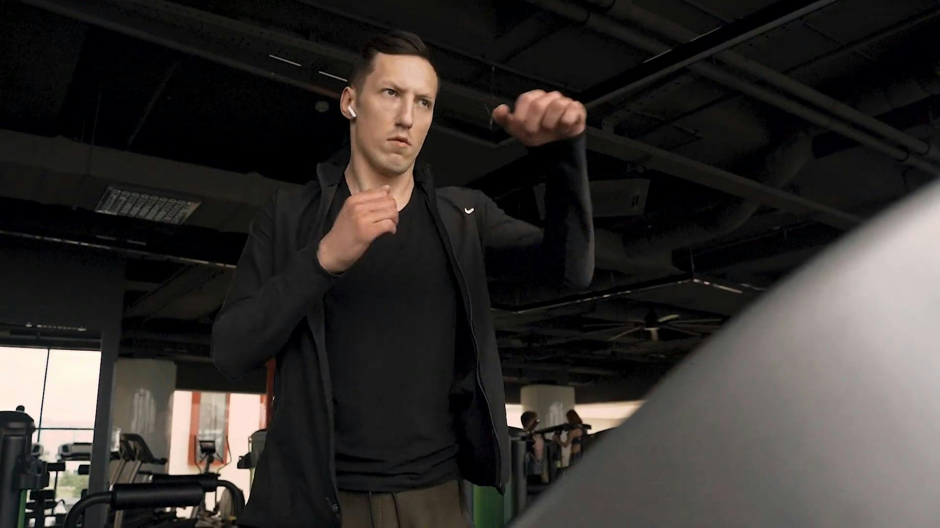 A Man Shadow Boxing in the Gym Free Stock Video Footage, Royalty-Free ...