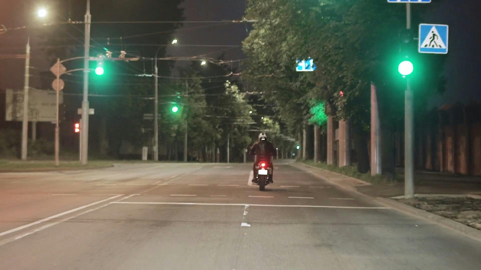 Riding a Motorcycle at Night Free Stock Video Footage, Royalty-Free 4K ...