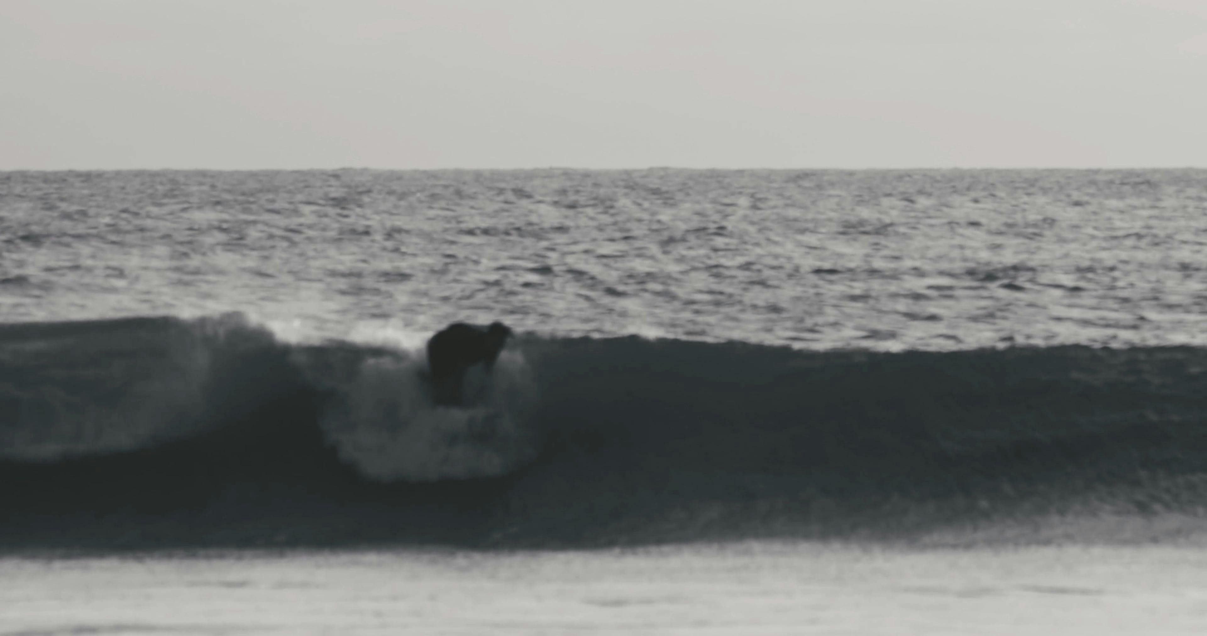 Surfer Riding a Wave · Free Stock Video