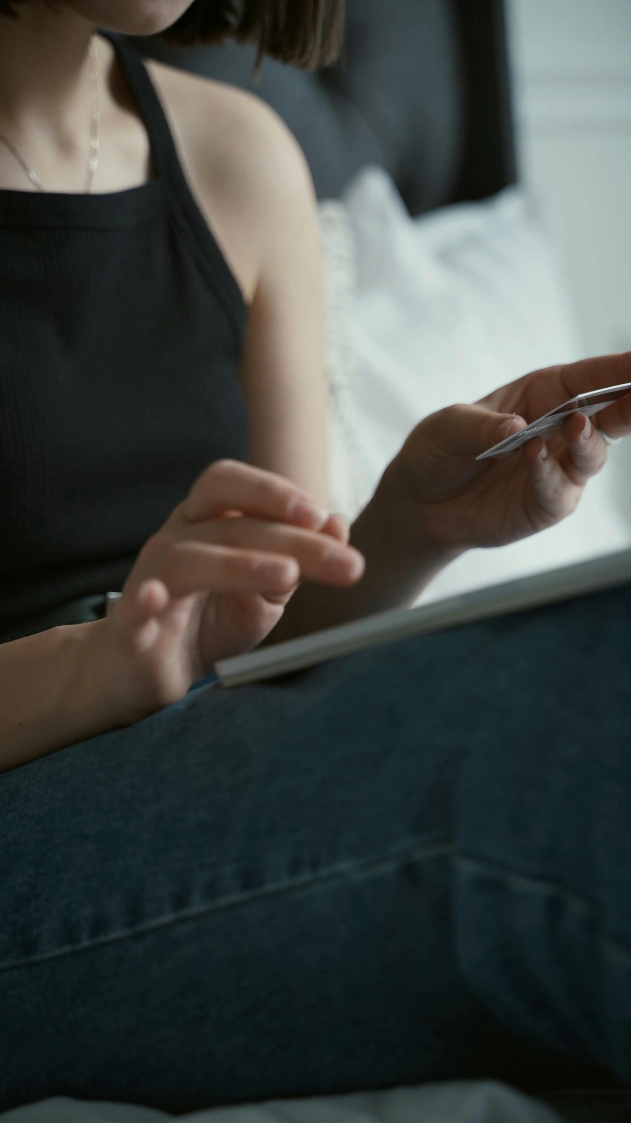 Woman Doing Online Shopping Free Stock Video Footage, Royalty-Free 4K ...