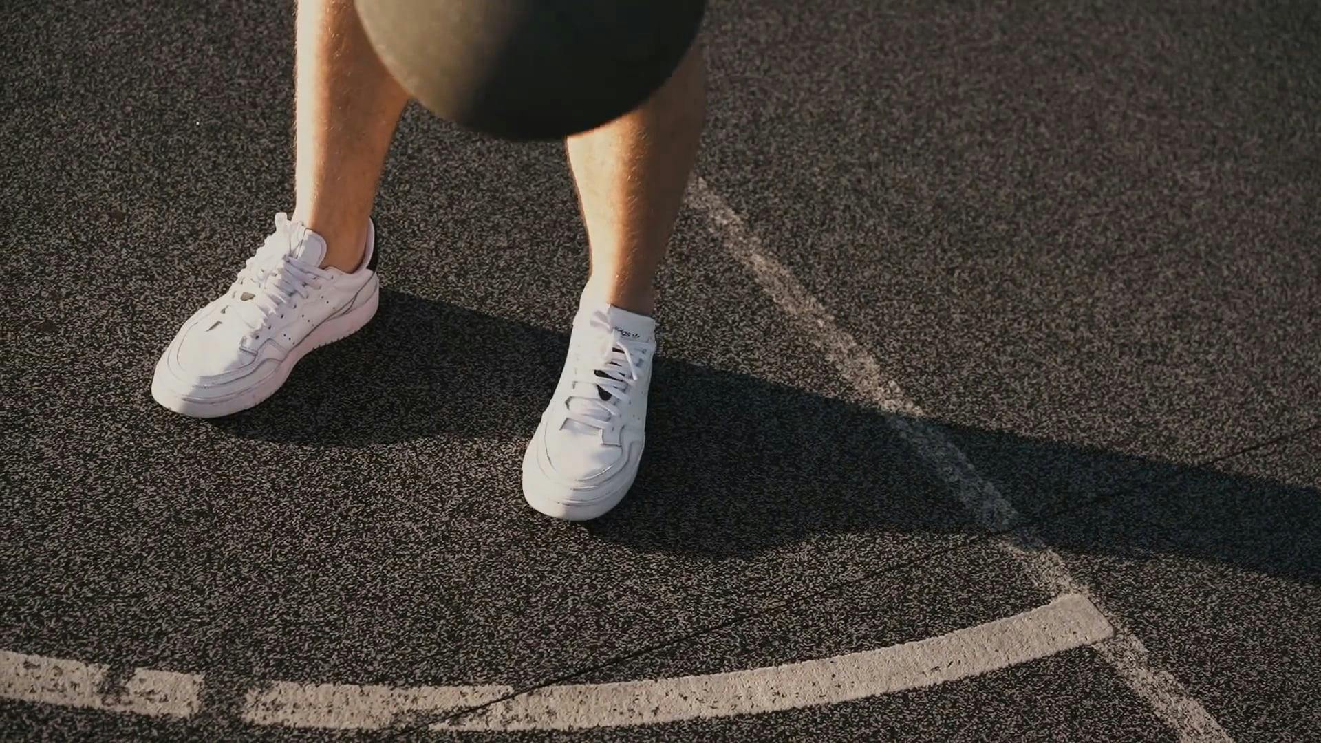 Man Running While Dribbling a Basketball Free Stock Video Footage ...