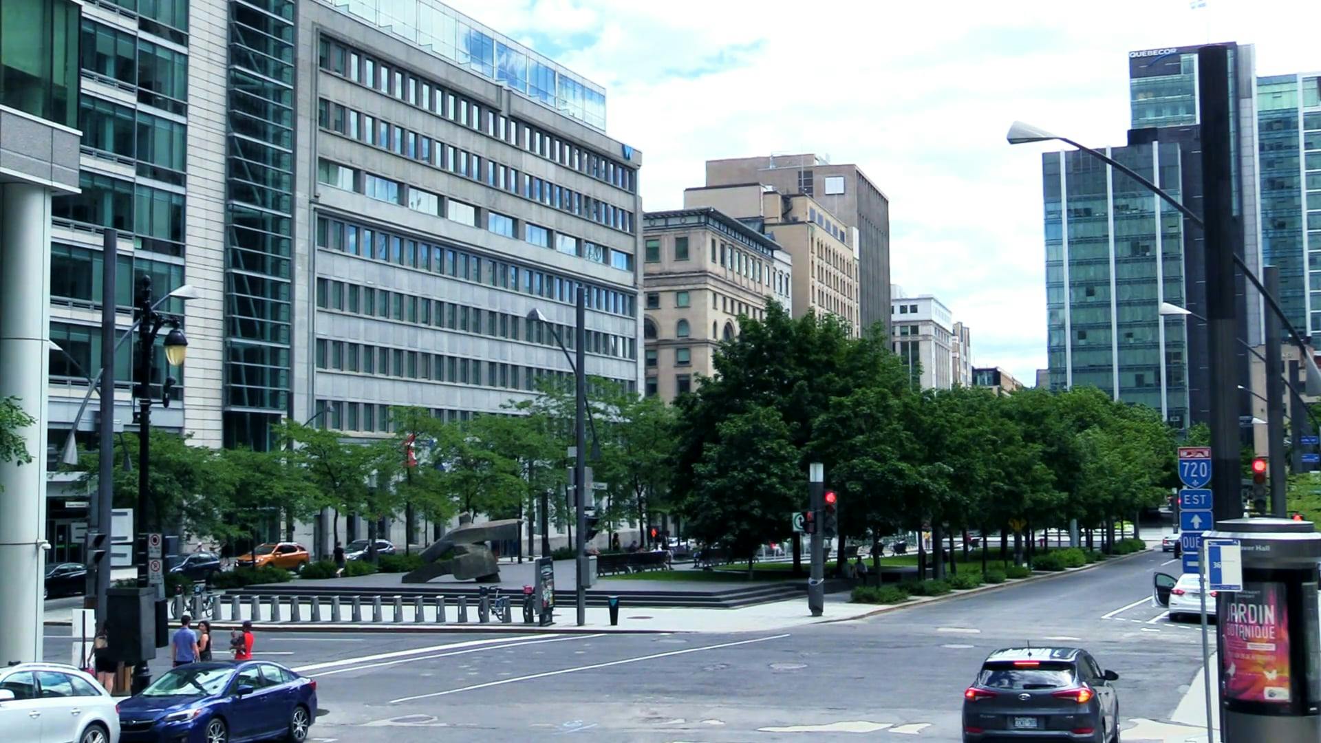 Traffic On An Intersection Road In A City Free Stock Video Footage ...