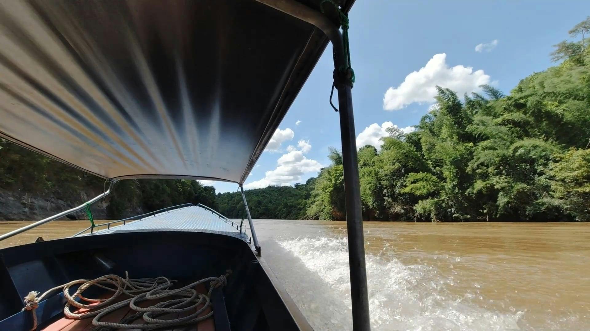 Motor Boat Speeding On A Narrow River Free Stock Video Footage, Royalty ...