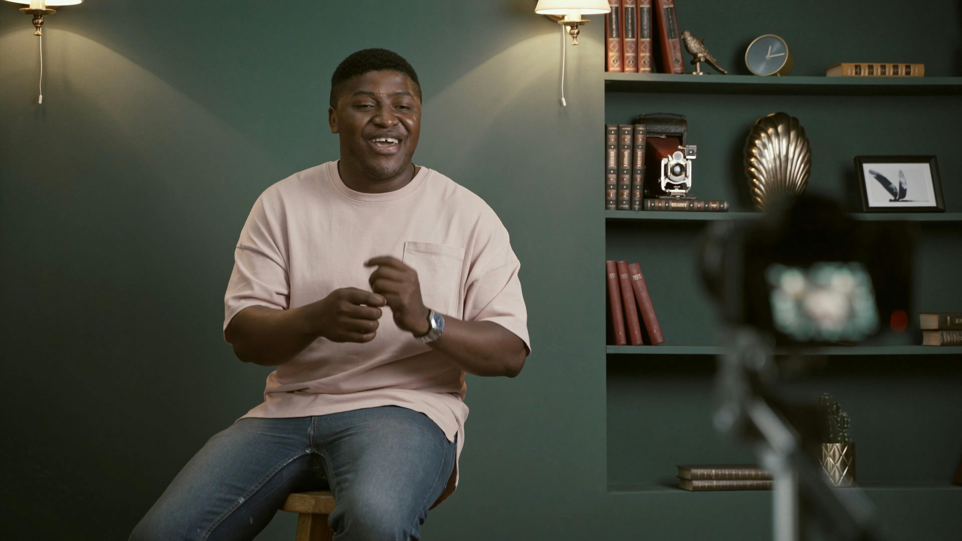 Man Doing a Video Vlog Free Stock Video Footage, Royalty-Free 4K & HD ...