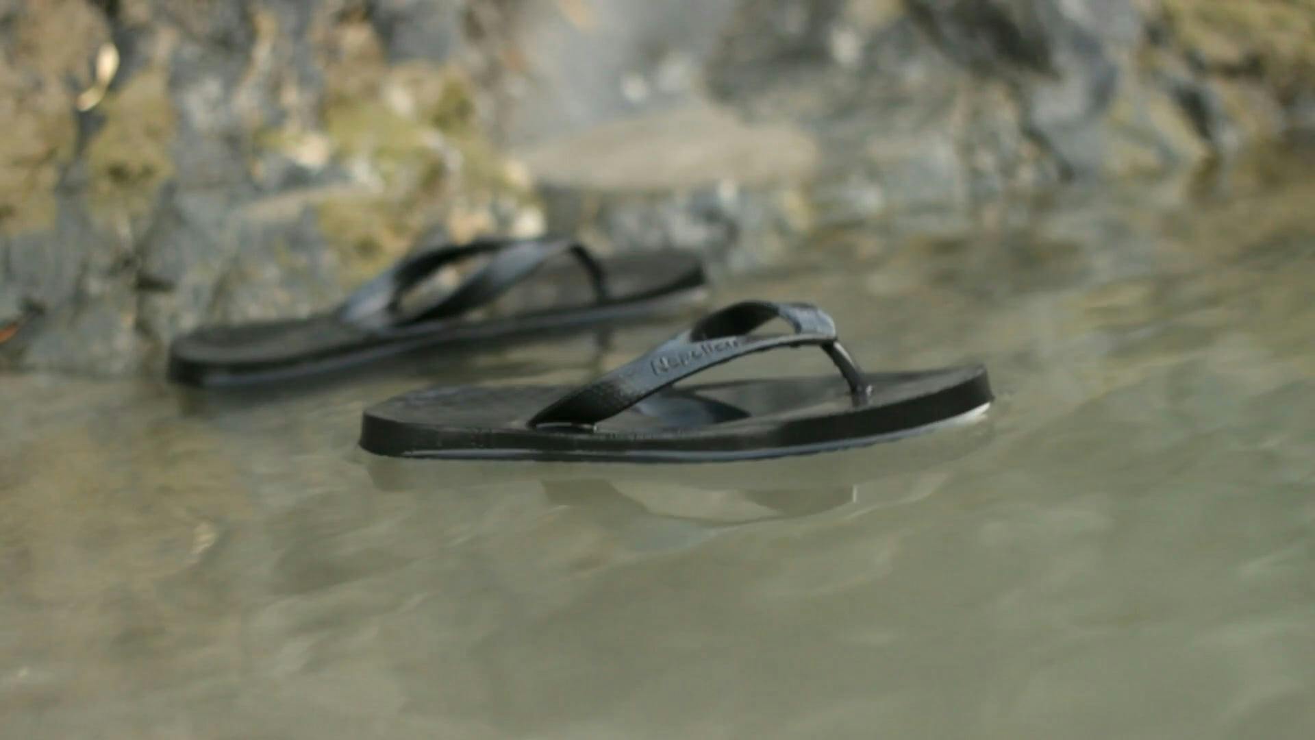 Man Getting His Slippers in the River Free Stock Video Footage, Royalty ...