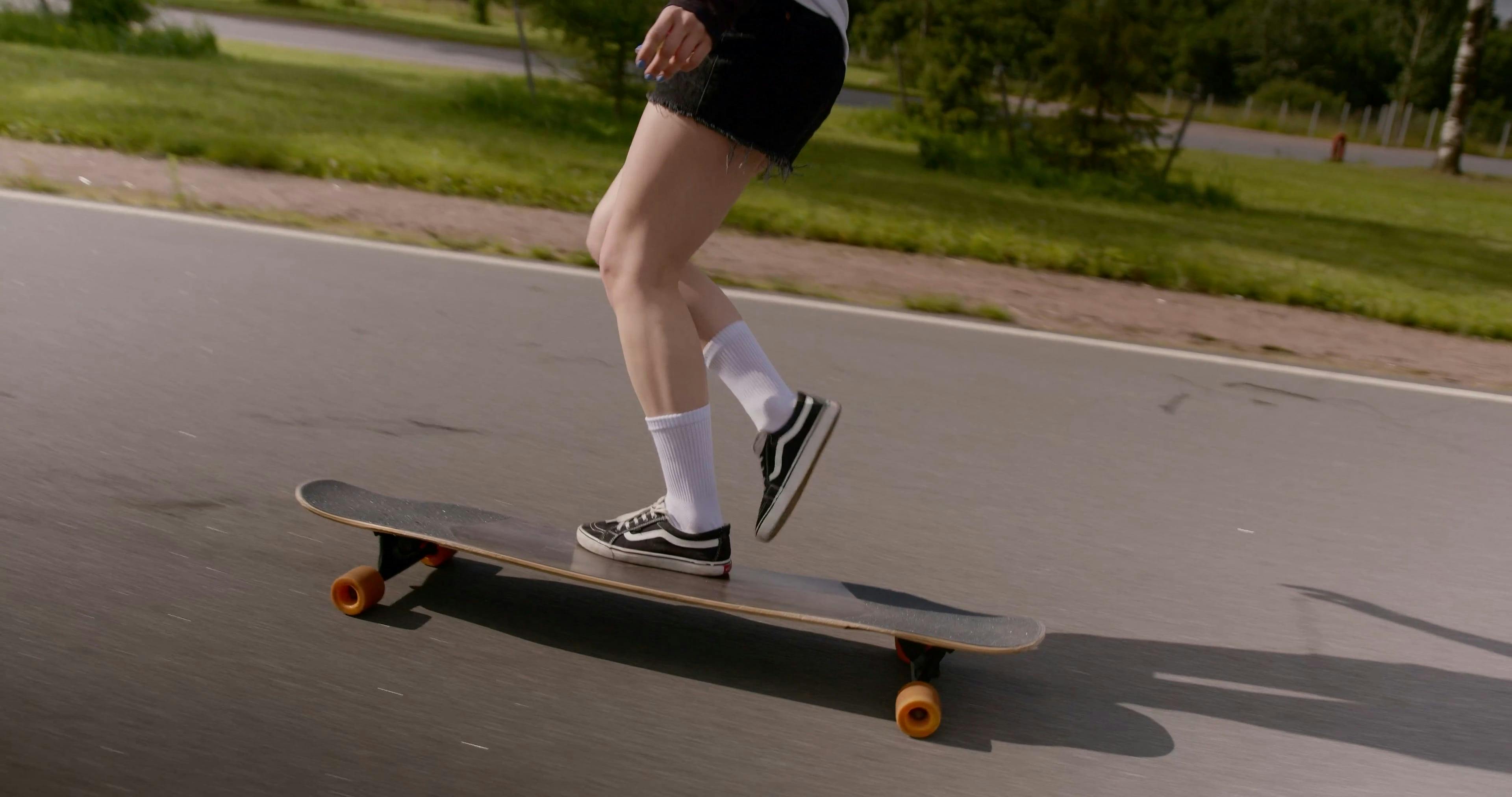 Girl Riding a Longboard Free Stock Video Footage, Royalty-Free 4K & HD ...