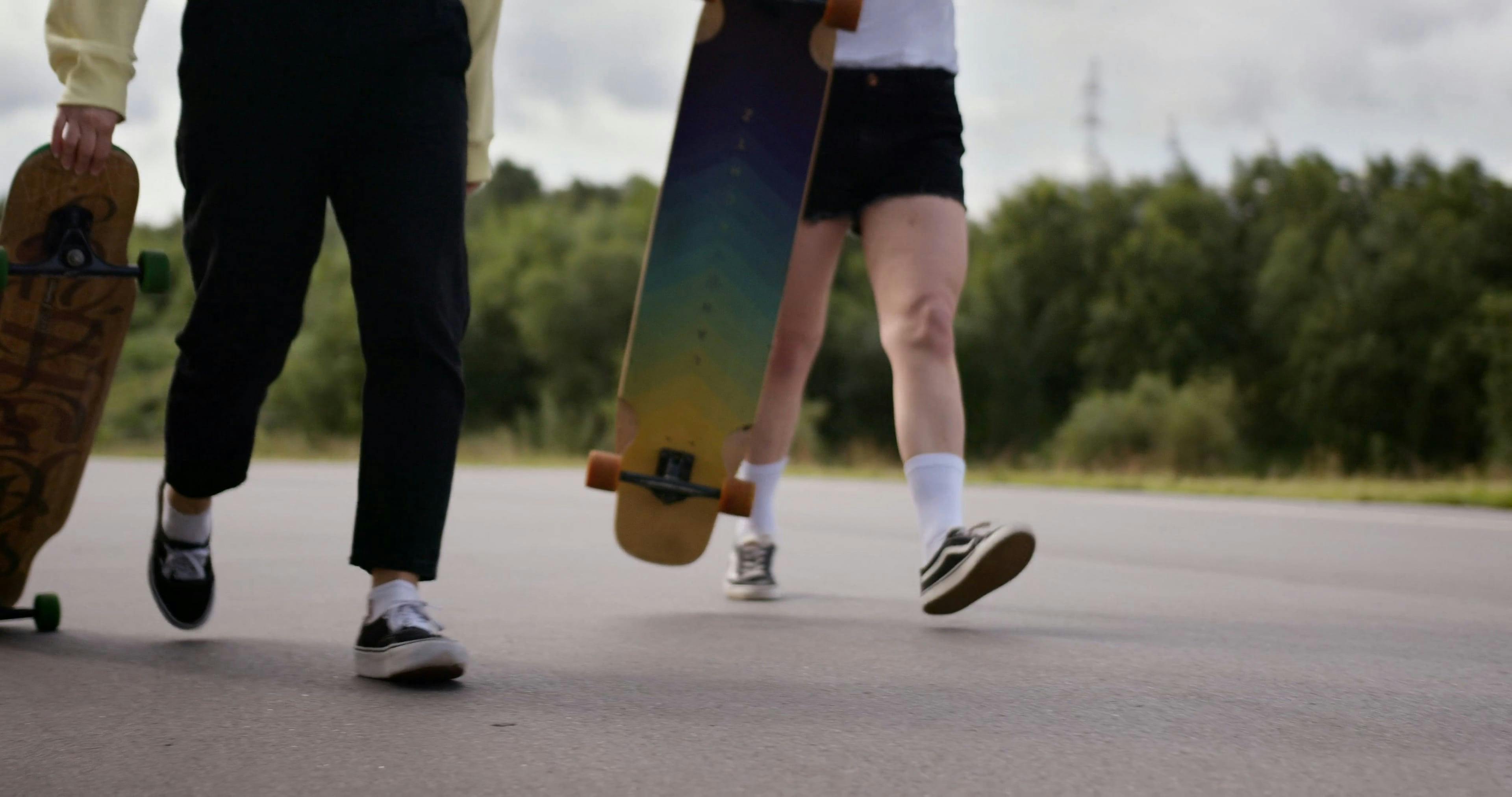 People Riding a Longboards Free Stock Video Footage, Royalty-Free 4K ...