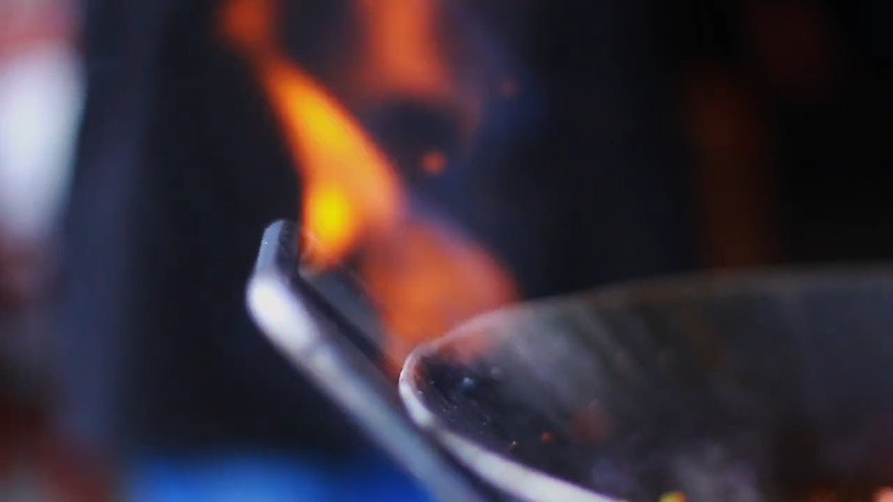 Close-Up Video Of Cooking A Dish In High Fire Free Stock Video Footage ...