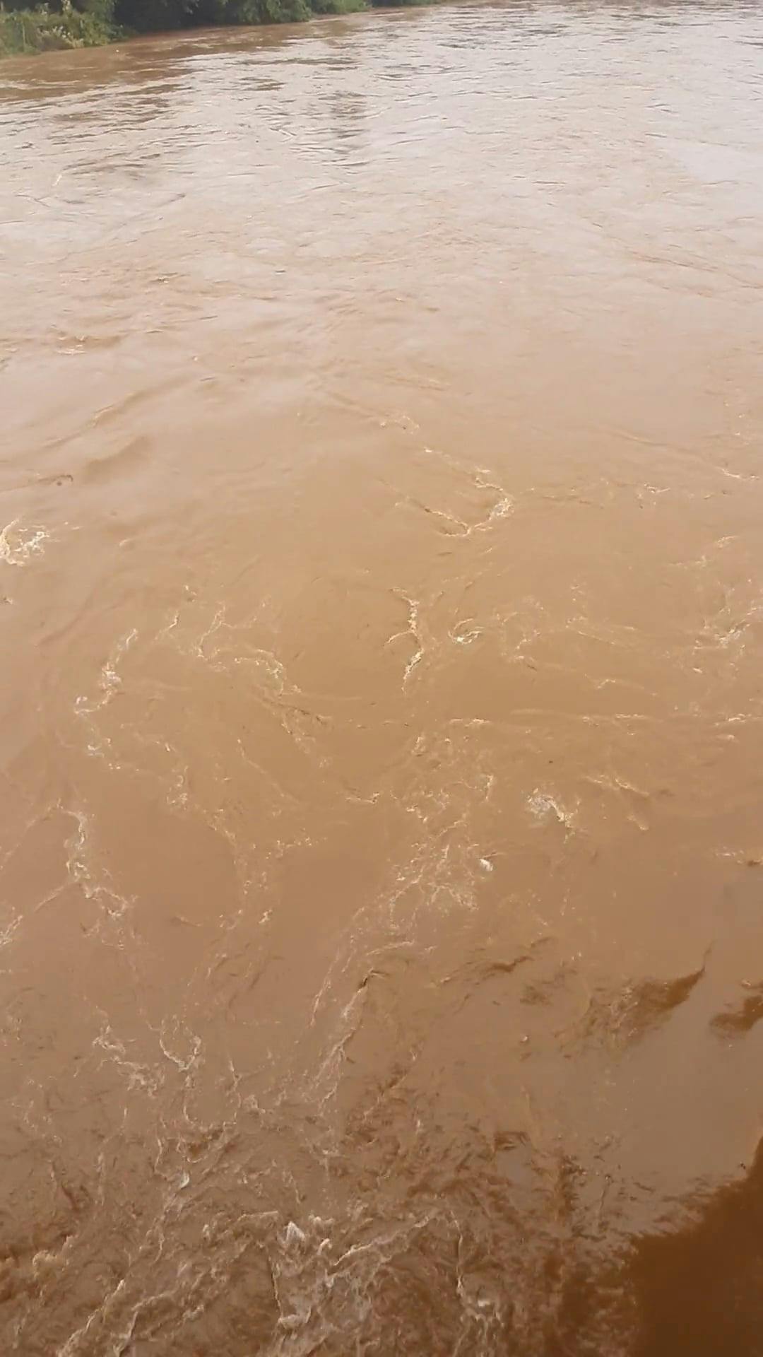 A Flowing Muddy River · Free Stock Video