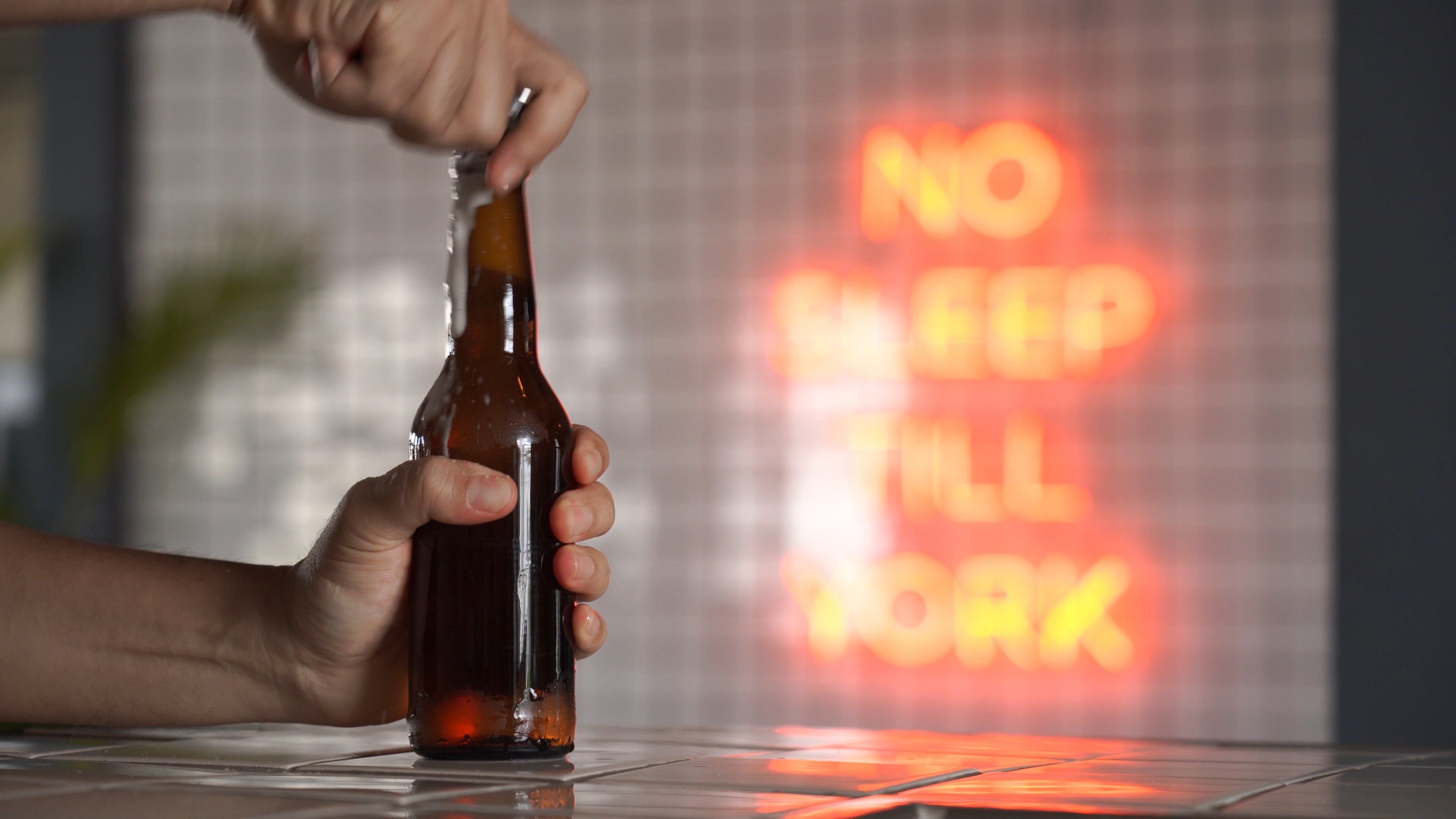A Person Opening a Beer Bottle Free Stock Video Footage, Royalty-Free ...