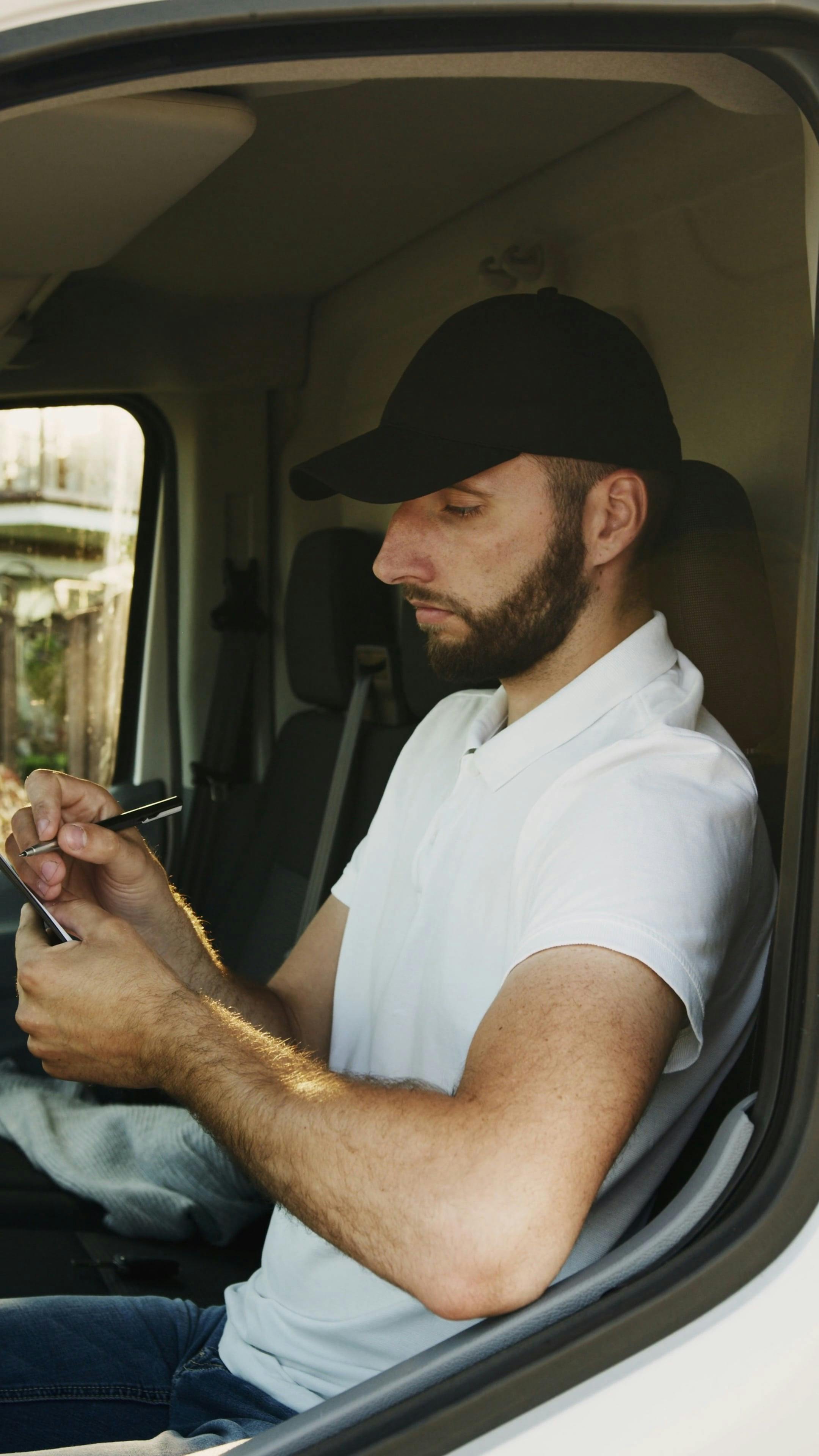 Delivery Boy Taking Correct Courier Box Out Free Stock Video Footage ...