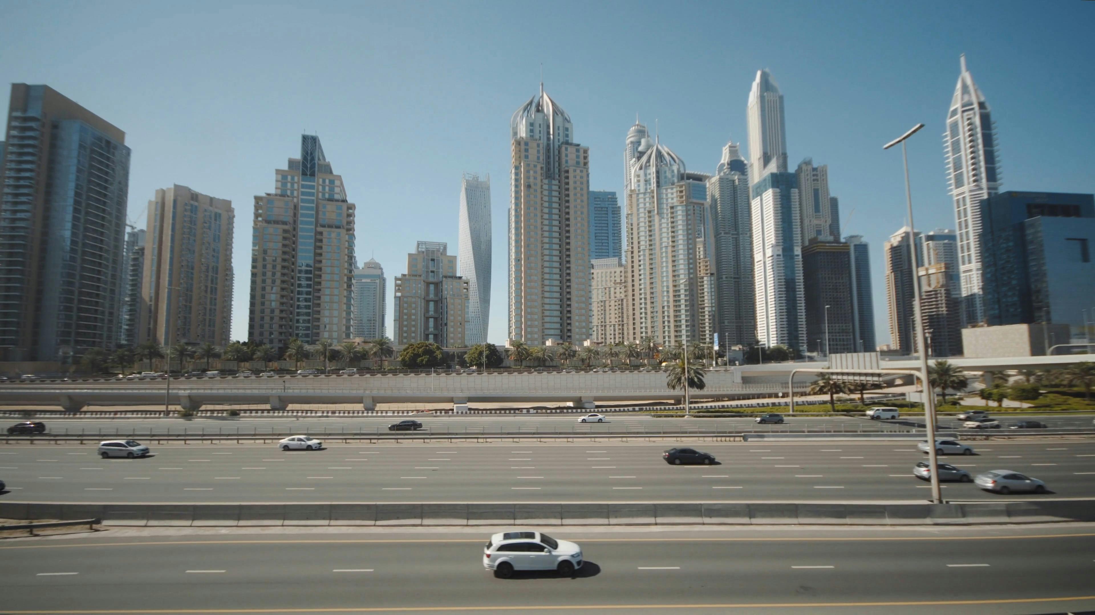 Fast Running Cars on City Highway · Free Stock Video