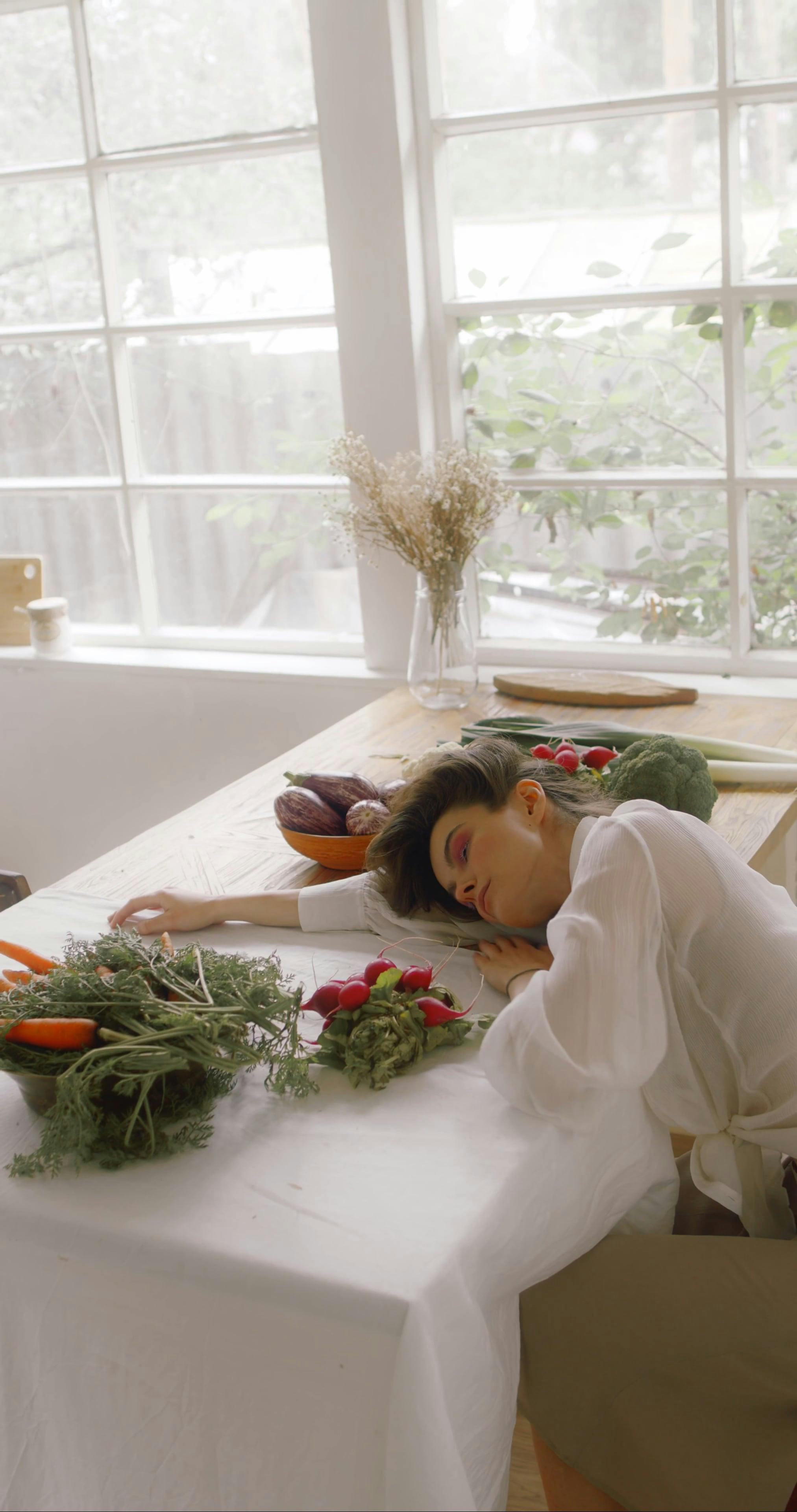 Woman with Her Vegetables Free Stock Video Footage, Royalty-Free 4K ...