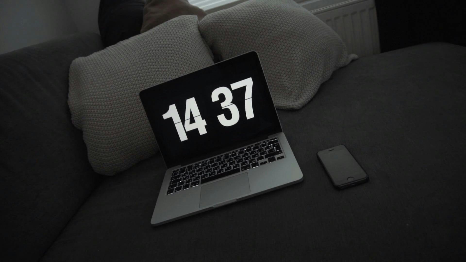 Digital Clock Screensaver · Free Stock Video