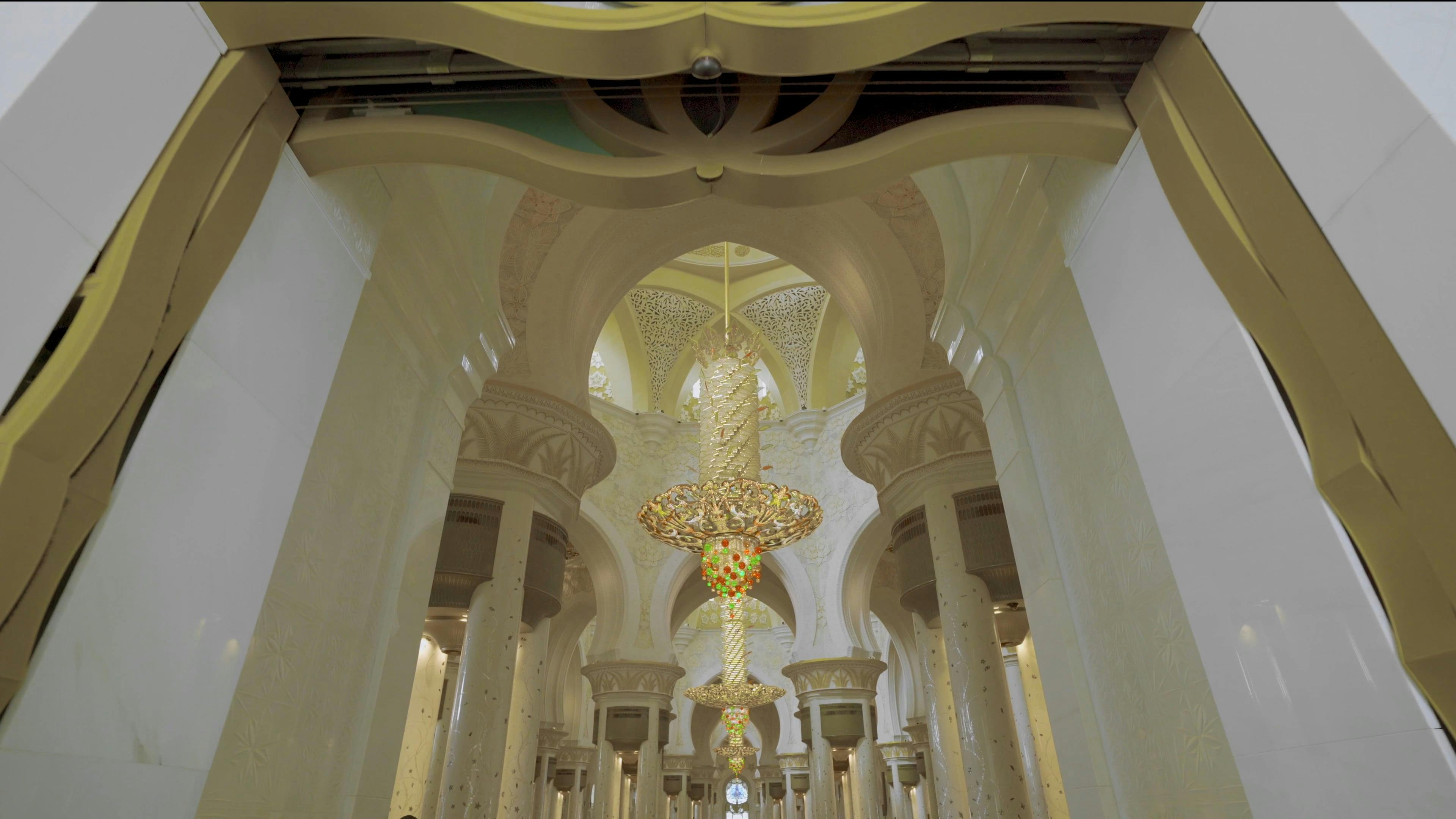 Vidéo gratuite de à l'intérieur, abu dhabi, architecture