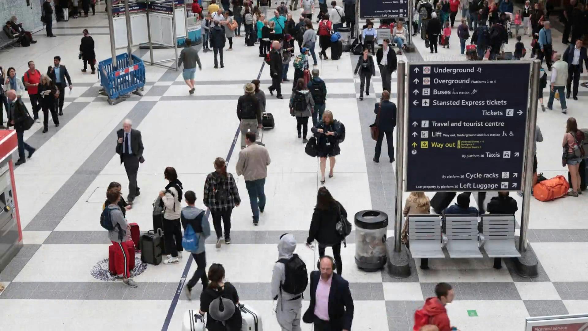 Time-Lapse Video of People inside a Metro Station Free Stock Video ...