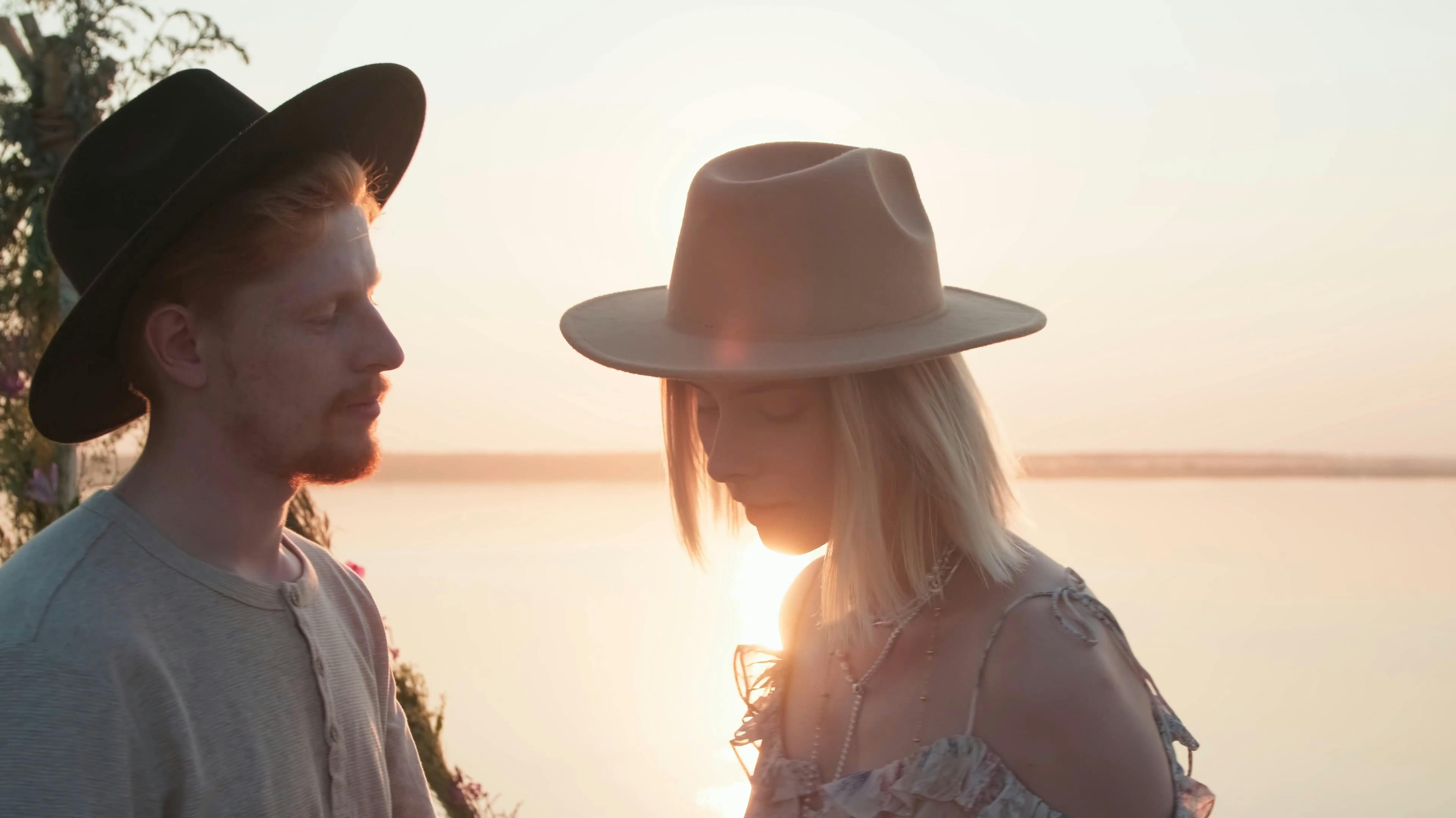 Couple Modeling on the Outdoors · Free Stock Video