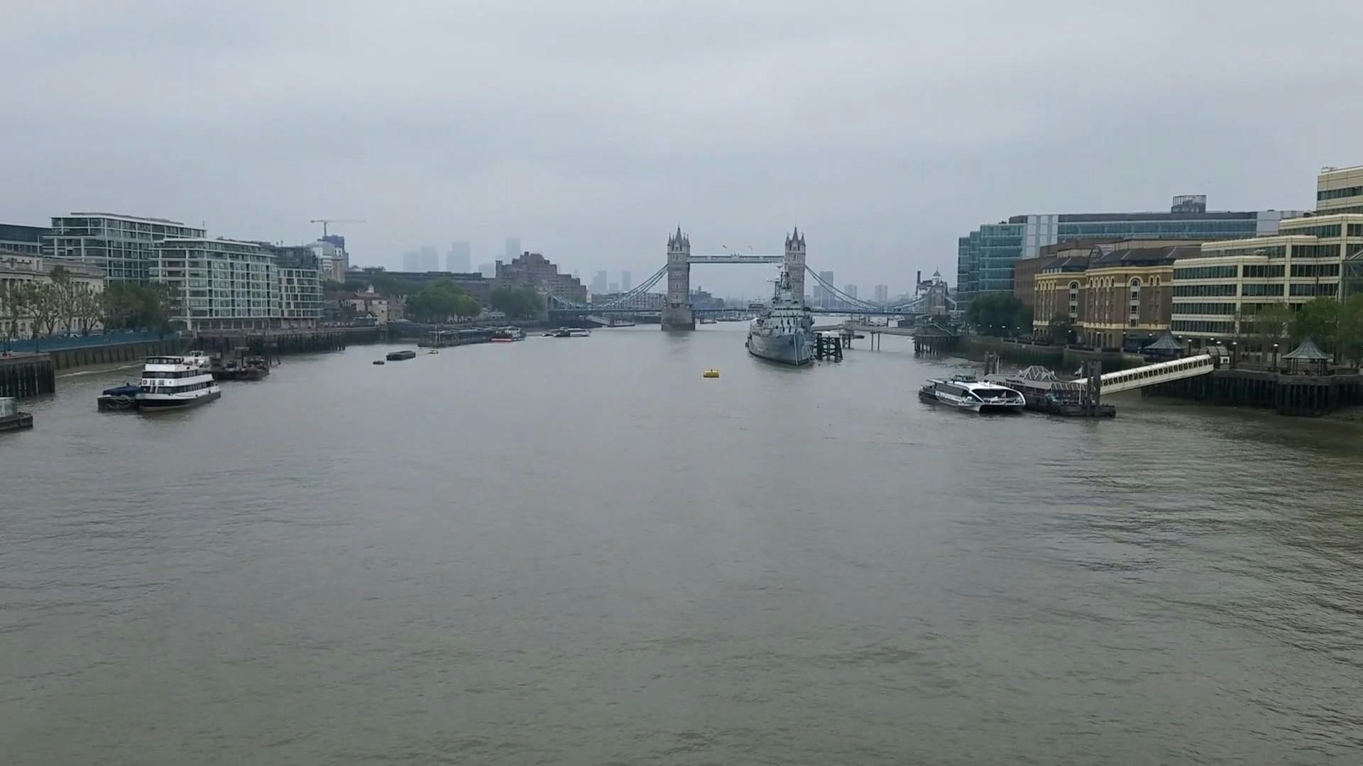 London Bridge over River Thames Free Stock Video Footage, Royalty-Free ...