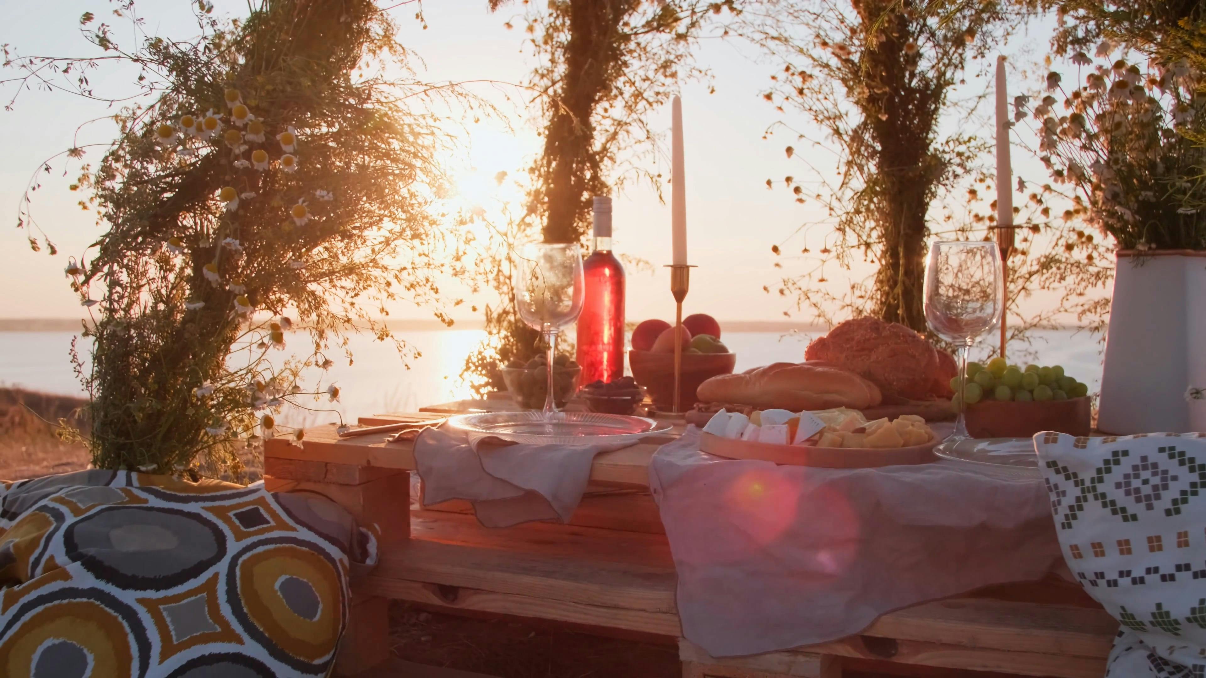 Romantic Sunset Dinner · Free Stock Video