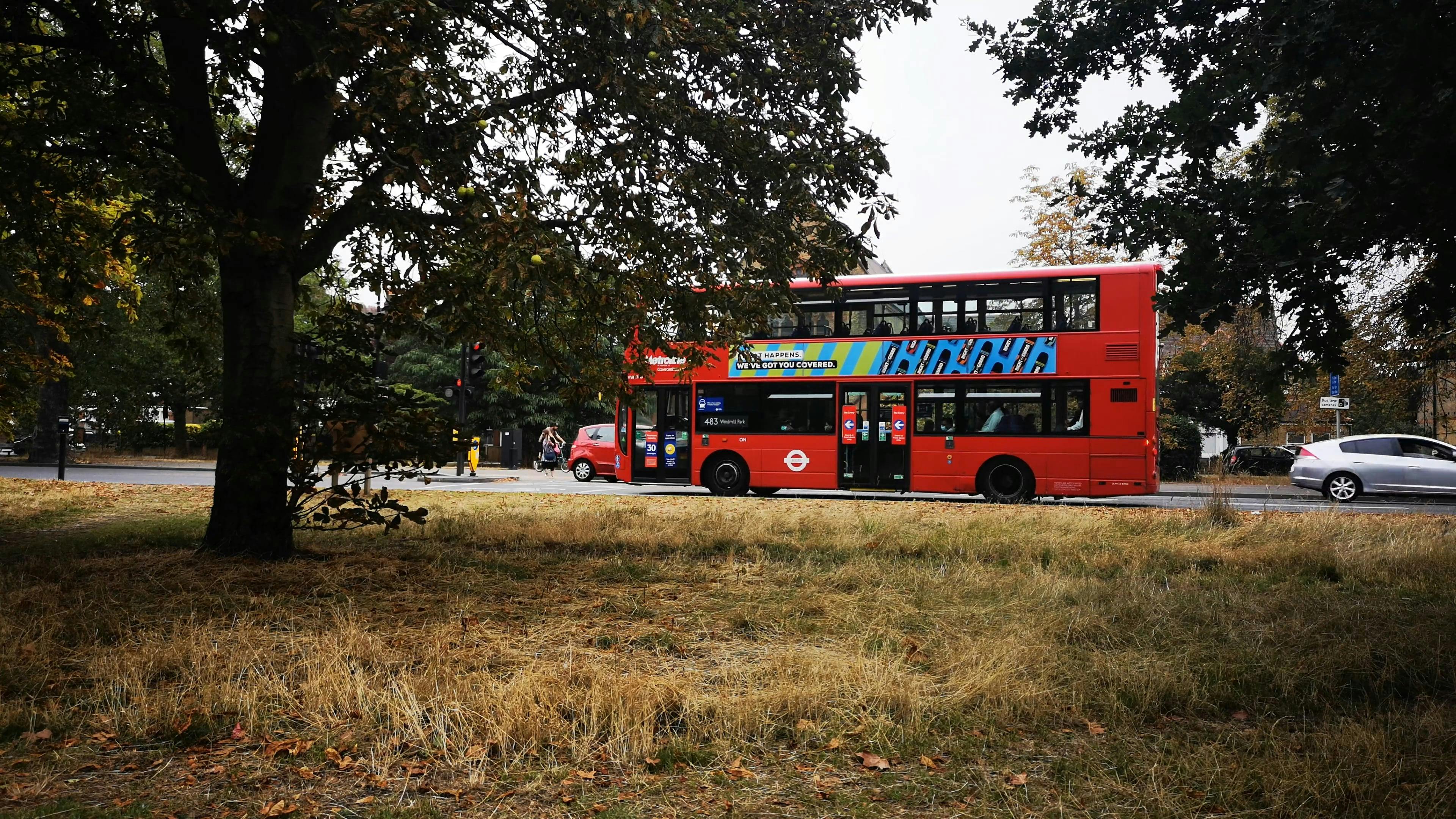 Public Transport Bus Stops at Red Signal Free Stock Video Footage ...