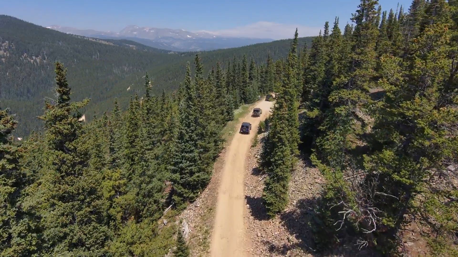 An Aerial Footage of Four-Wheel Drive Vehicles Free Stock Video Footage ...
