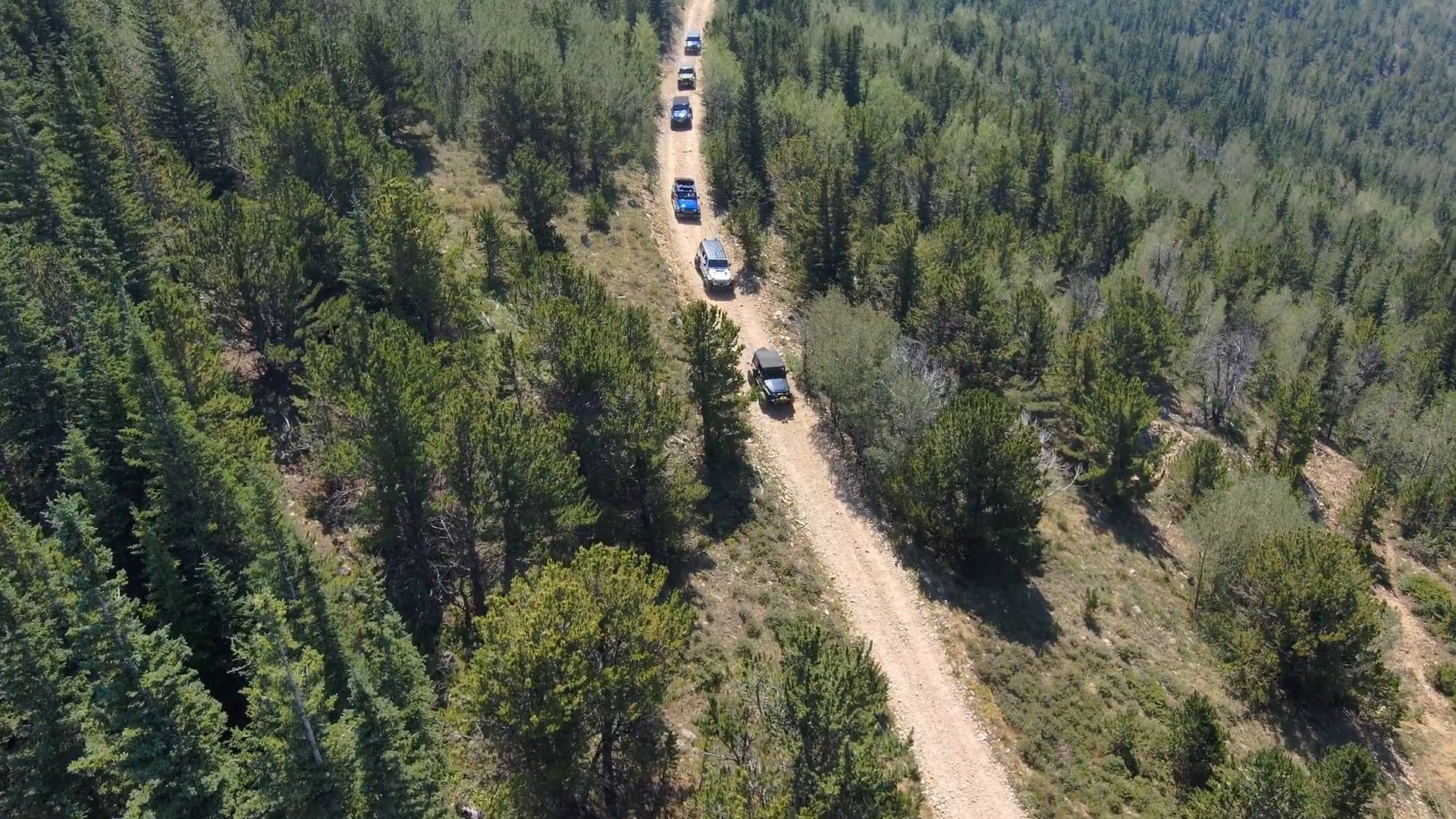 An Aerial Footage of Four-Wheel Drive Vehicles Free Stock Video Footage ...