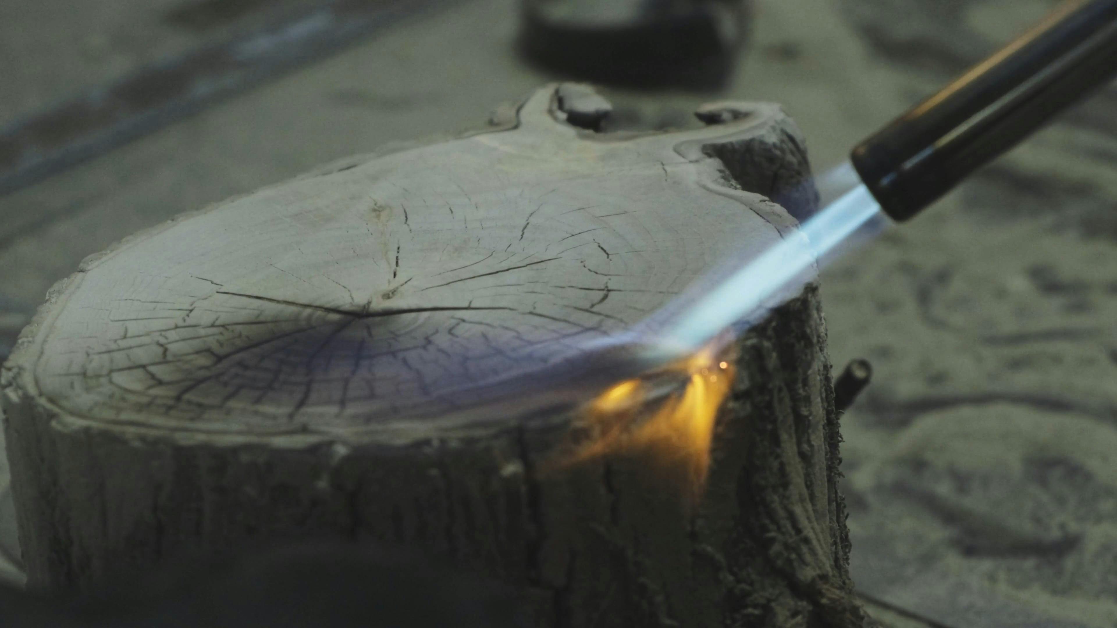 Person Burning a Tree Trunk Free Stock Video Footage, Royalty-Free 4K ...