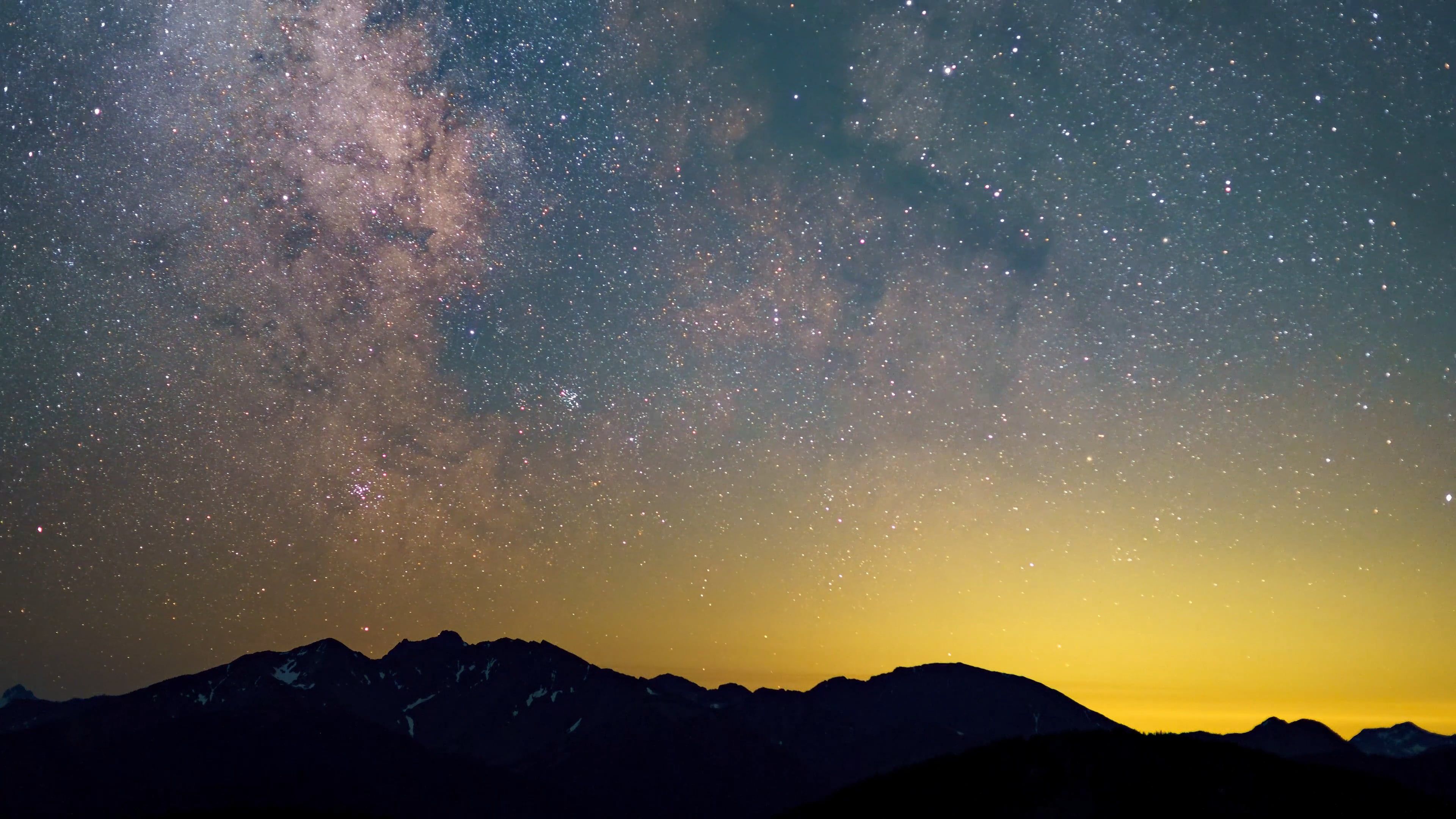 Time Lapse Video Of Milky Way Galaxy Free Stock Video Footage, Royalty ...