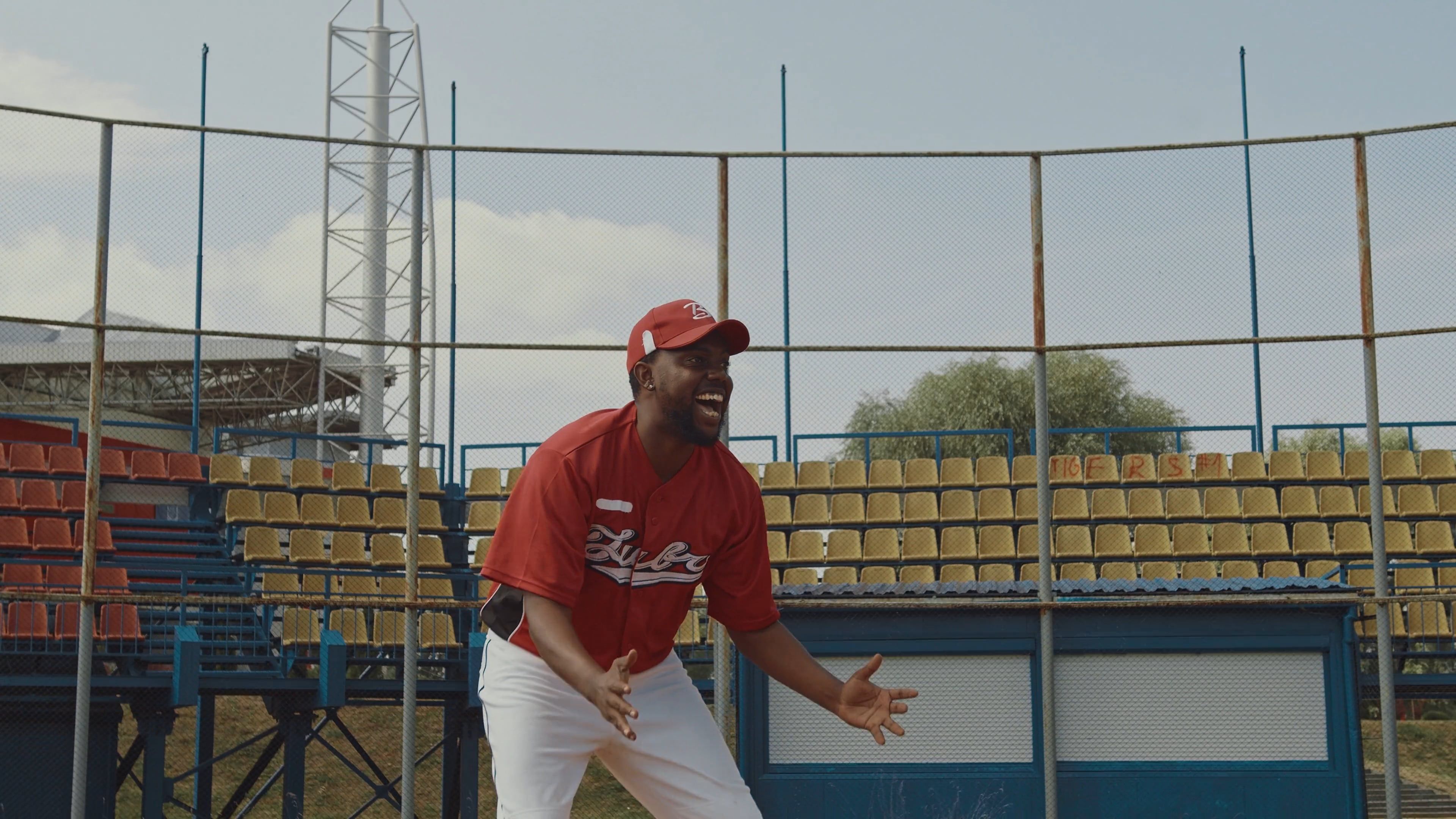 Two Baseball Players Happily Celebrating Their Victory Free Stock Video ...